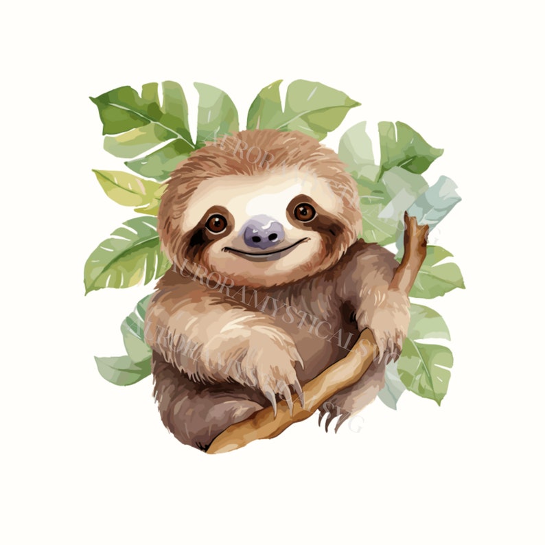 Sloth Svg, Sloth Life Svg, Baby Sloth Svg, Adorable Sloth Svg, Cute ...