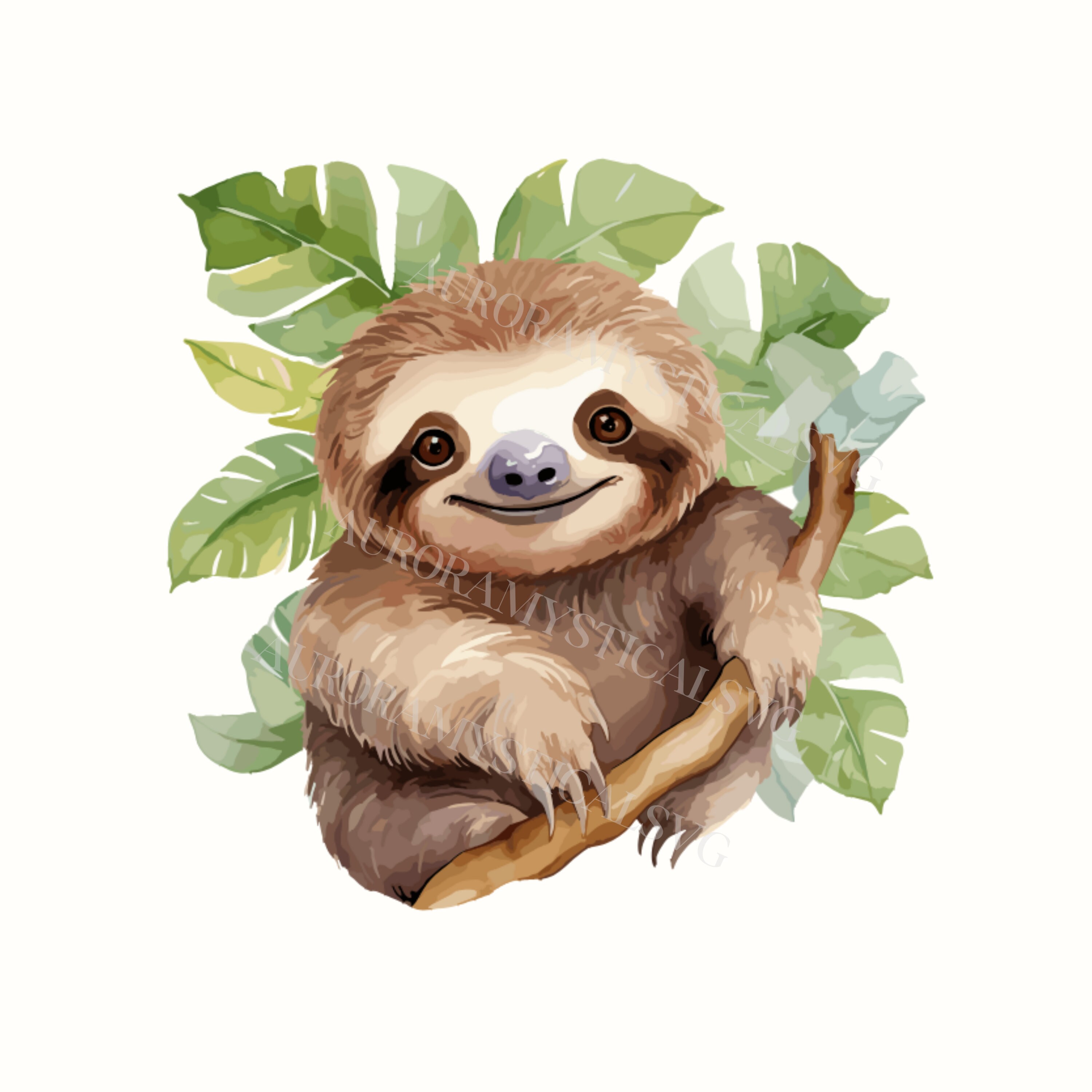 Sloth Svg, Sloth Life Svg, Baby Sloth Svg, Adorable Sloth Svg, Cute ...