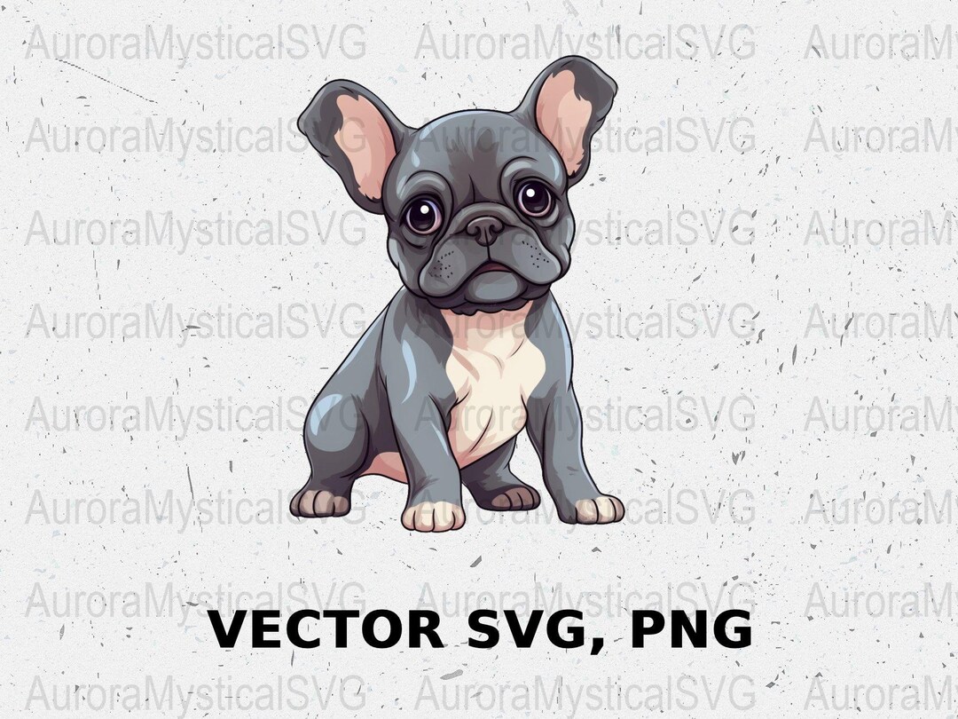 Cartoon French Bulldog SVG, Dog Breed SVG, Cute Boston Terrier ...