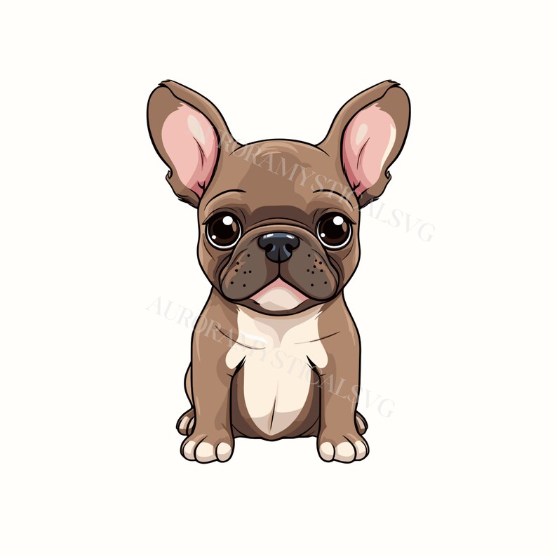 Cartoon French Bulldog SVG, Dog Breed SVG, Cute Boston Terrier ...