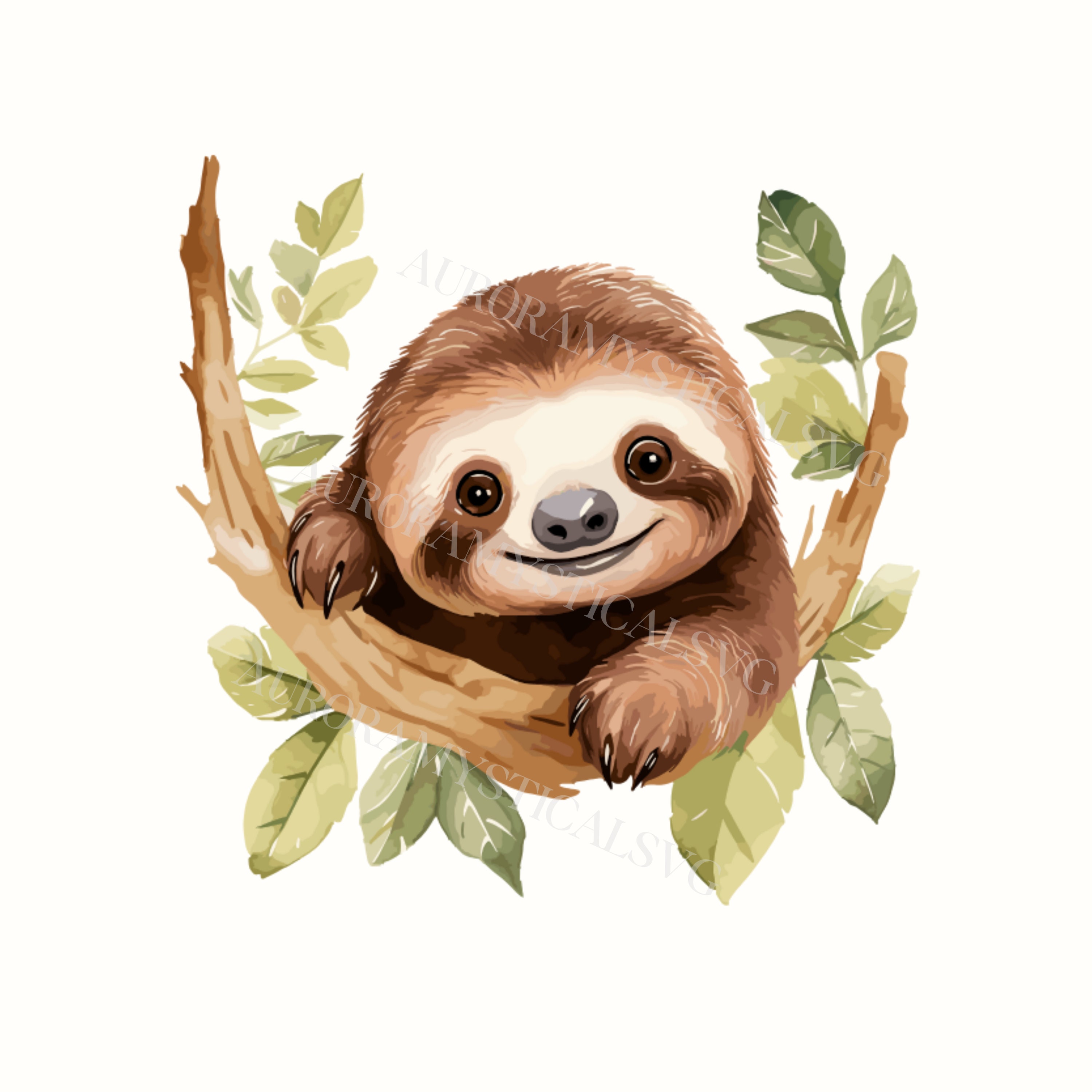 Sloth Svg, Sloth Life Svg, Baby Sloth Svg, Adorable Sloth Svg, Cute ...