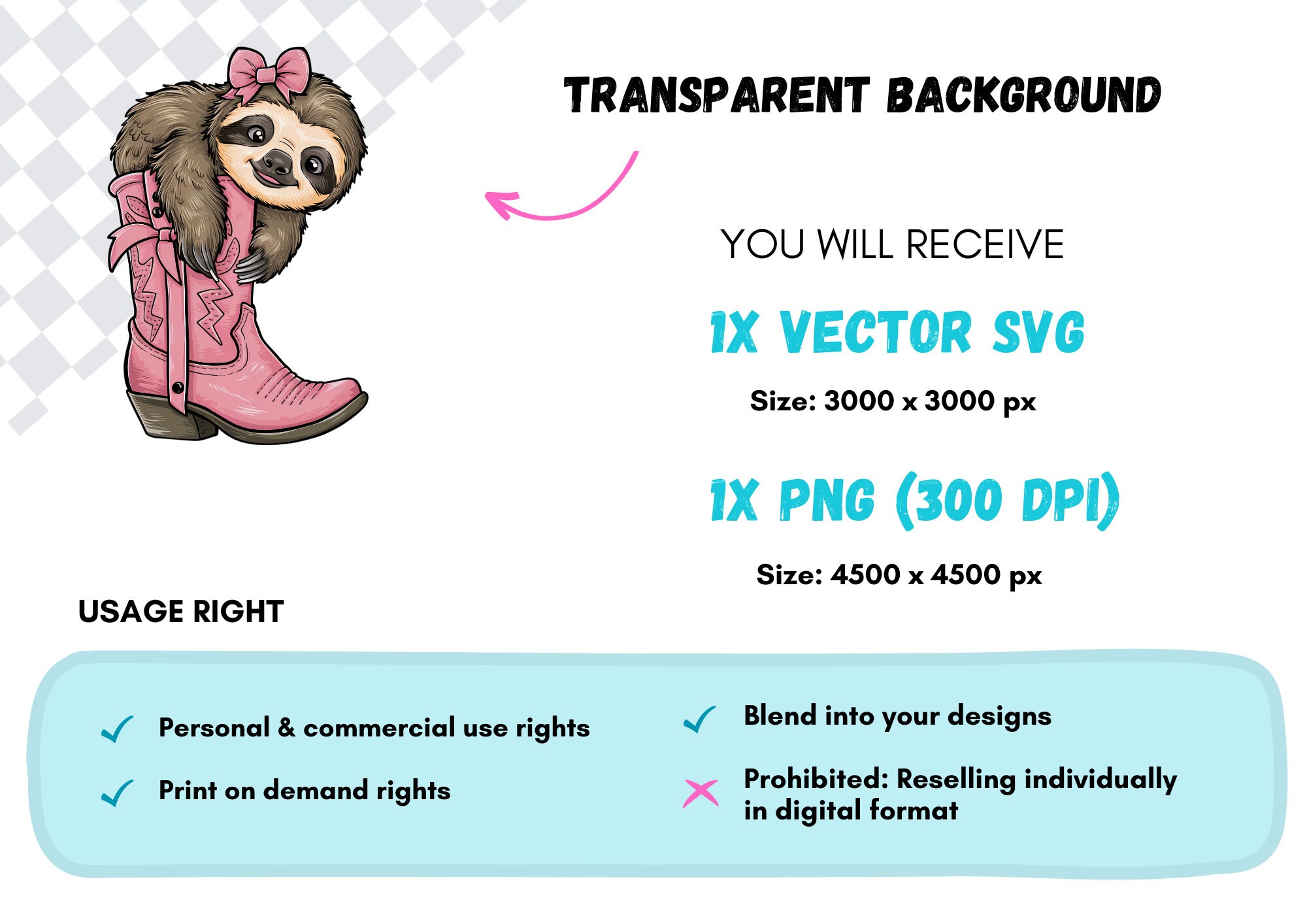 Sloth PNG, Coquette PNG, Sloth SVG, Pink Cowboy Boots, Best Sublimation ...