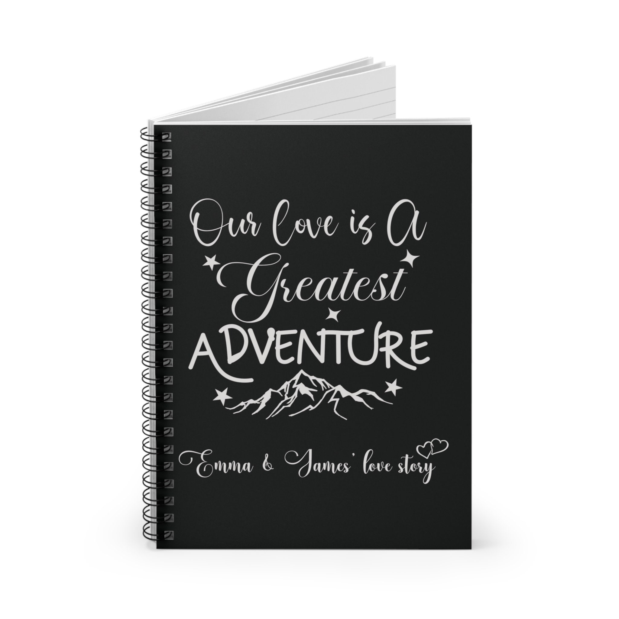 Personalized Couples Notebook - Our Love is A Greatest Adventure ...