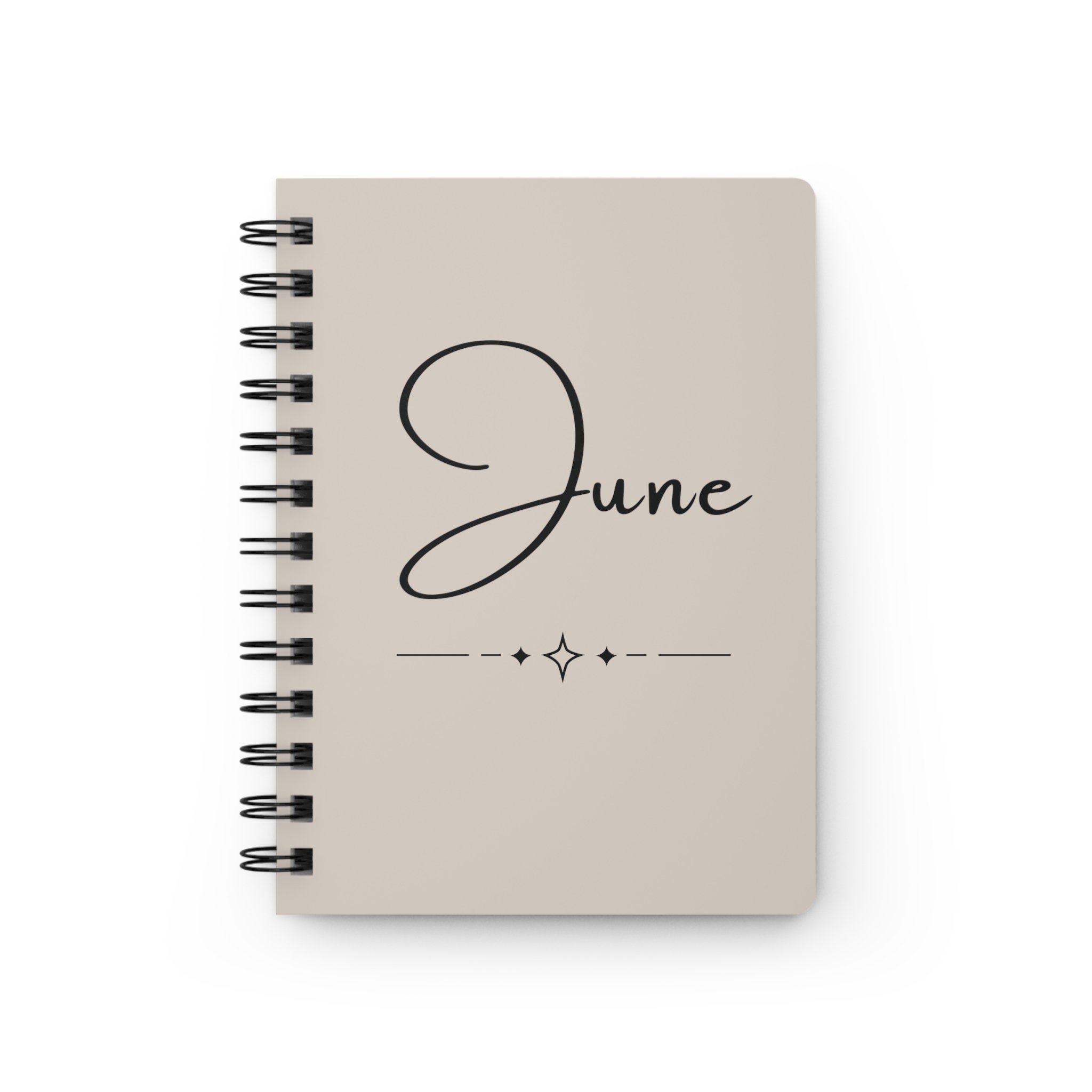 June Birth Flower Spiral Bound Notebook, Birth Month Flower Gift ...