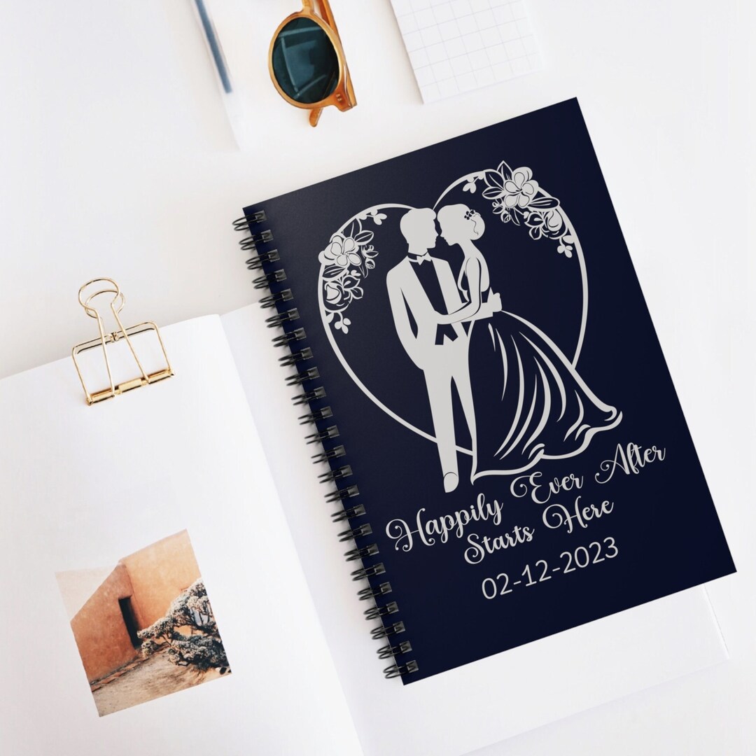 Personalized Wedding Planner Book, Wedding Spiral Notebook - Ruled Line ...
