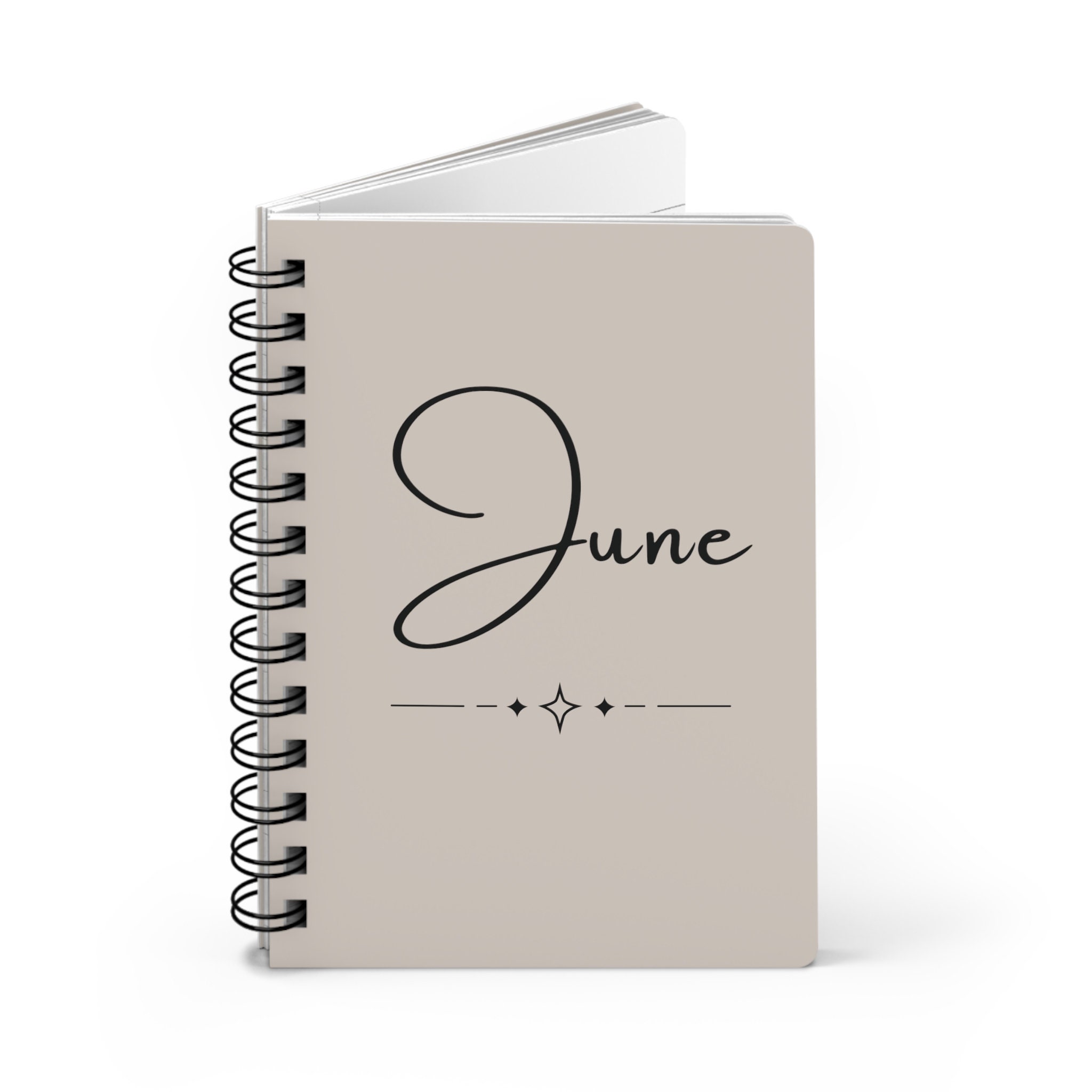 June Birth Flower Spiral Bound Notebook, Birth Month Flower Gift ...
