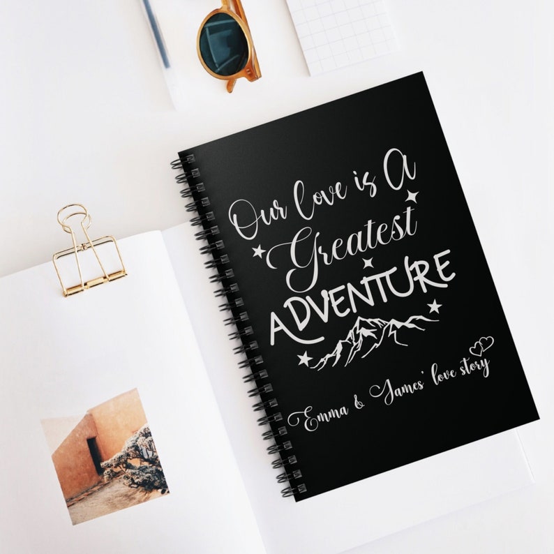 Personalized Couples Notebook - Our Love is A Greatest Adventure ...
