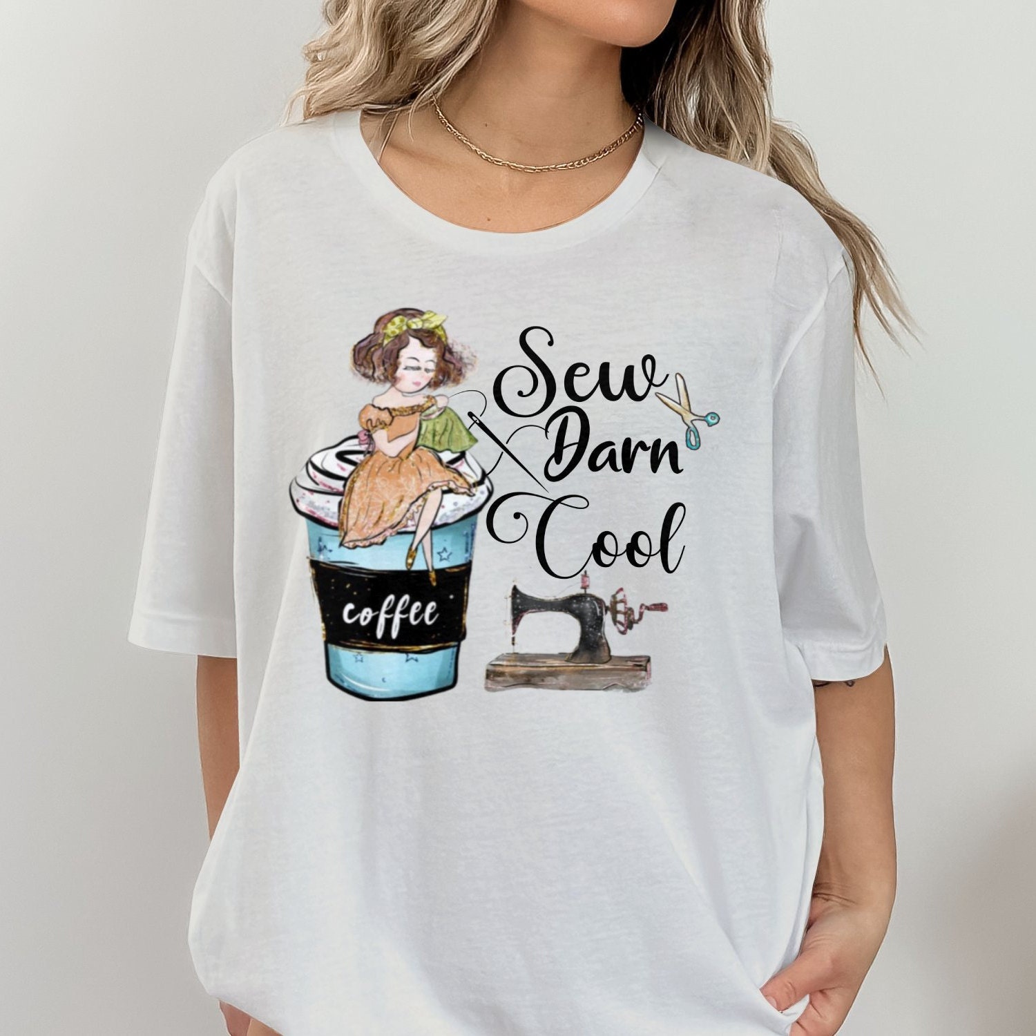 Sew Darn Cool, Cute Sewers Tshirt, Quilter Gift, Sewist Lover Gift ...