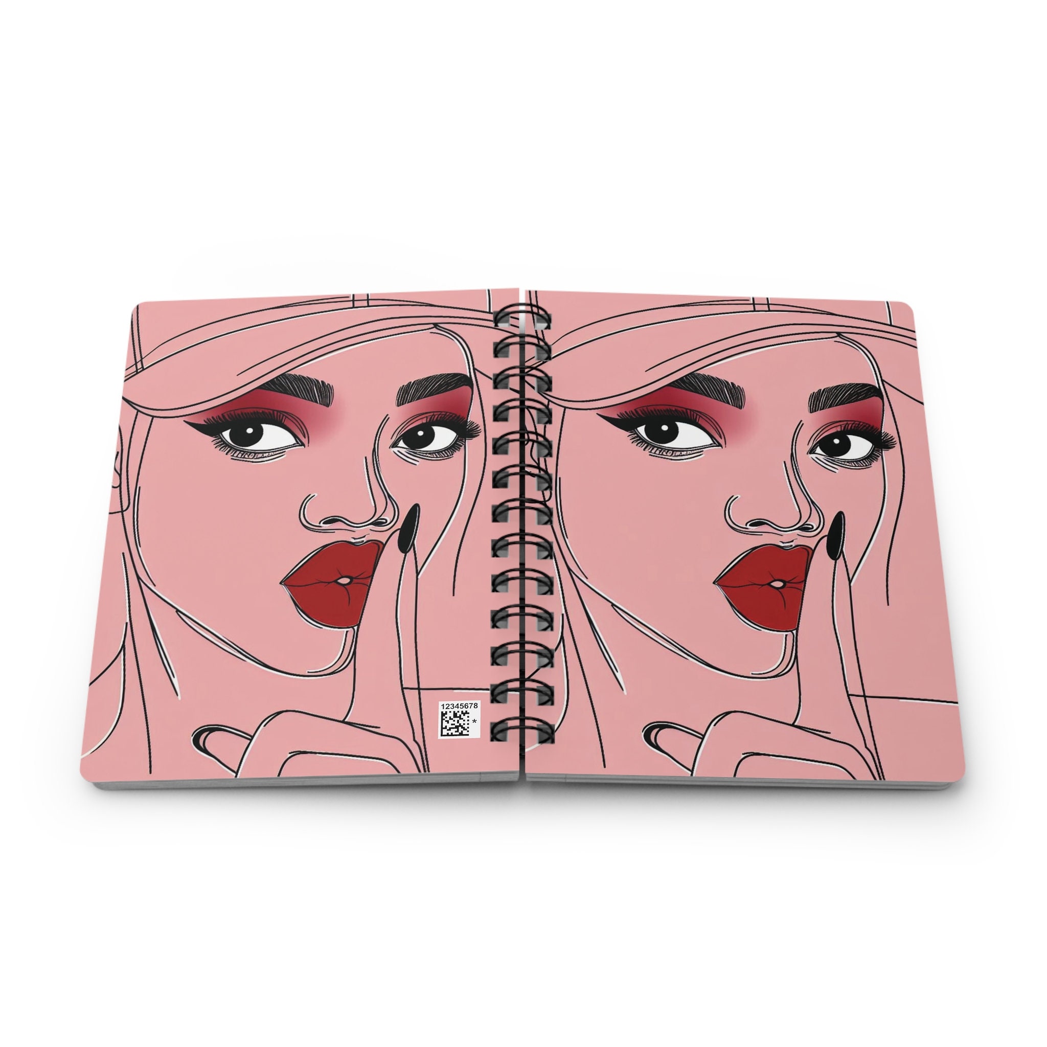 Black Girl Cute Spiral Bound Journal Ruled Line, Black Queen Custom ...