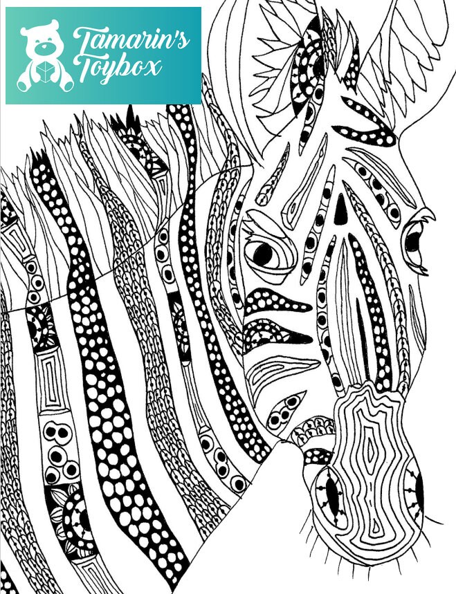 Print and Color Animals of Africa Detailed Coloring Pages - Etsy