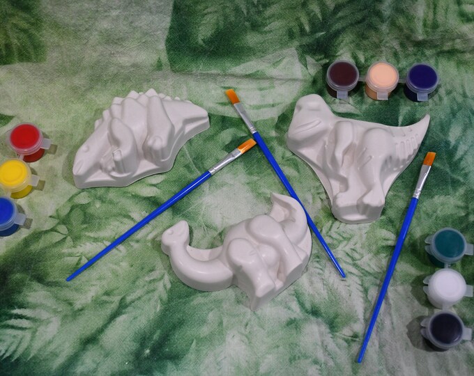 Paint-it-yourself Dinosaur Plaster Casts Kit (3 Dinosaurs Included) - Etsy