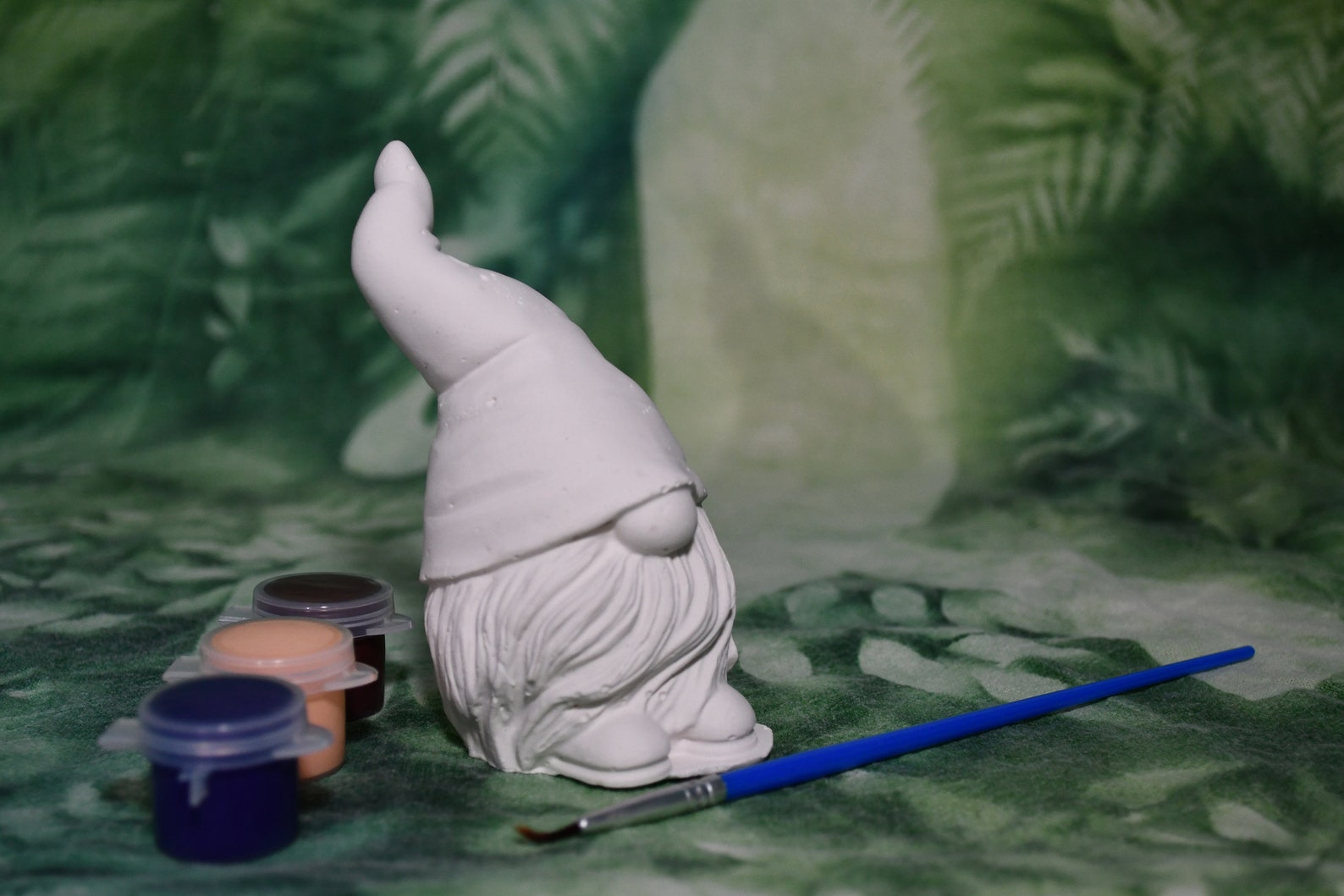 Paint Yourself Gnome Plaster Cast Kit with Three Paint Colors - Etsy