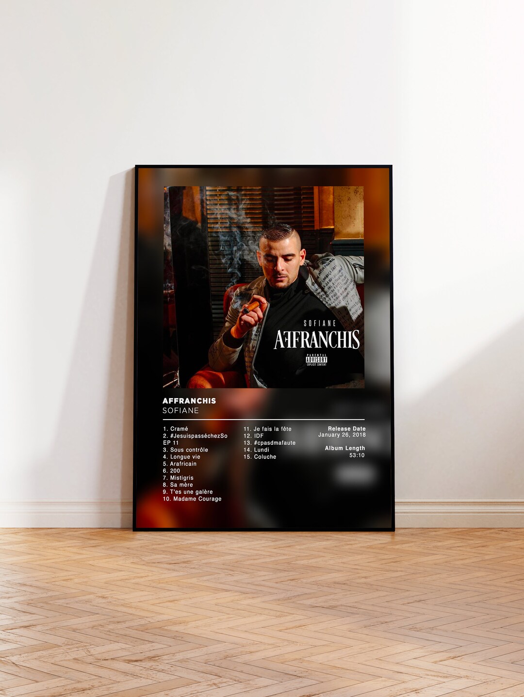 Album Poster Affranchis by Sofiane, Rap Posters, Album Cover, Album Wall Art, Custom Album ...