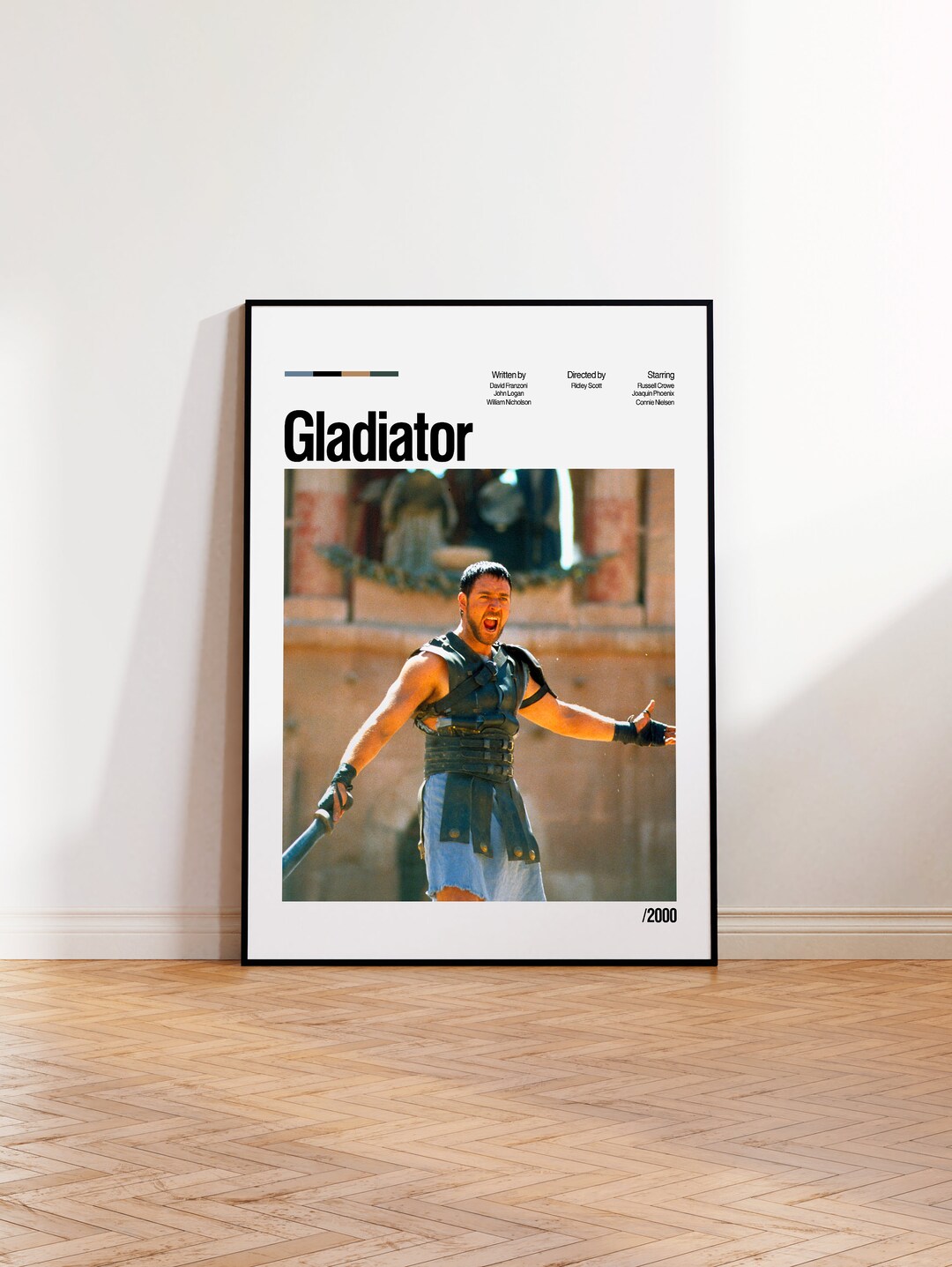 Gladiator Movie Poster, Minimalist Movie Poster, Custom Poster, Classic ...