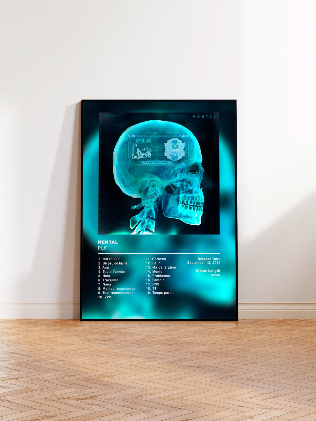 Album Poster Mental by PLK, Rap Posters, Album Cover, Album Wall Art, Custom Album Poster ...