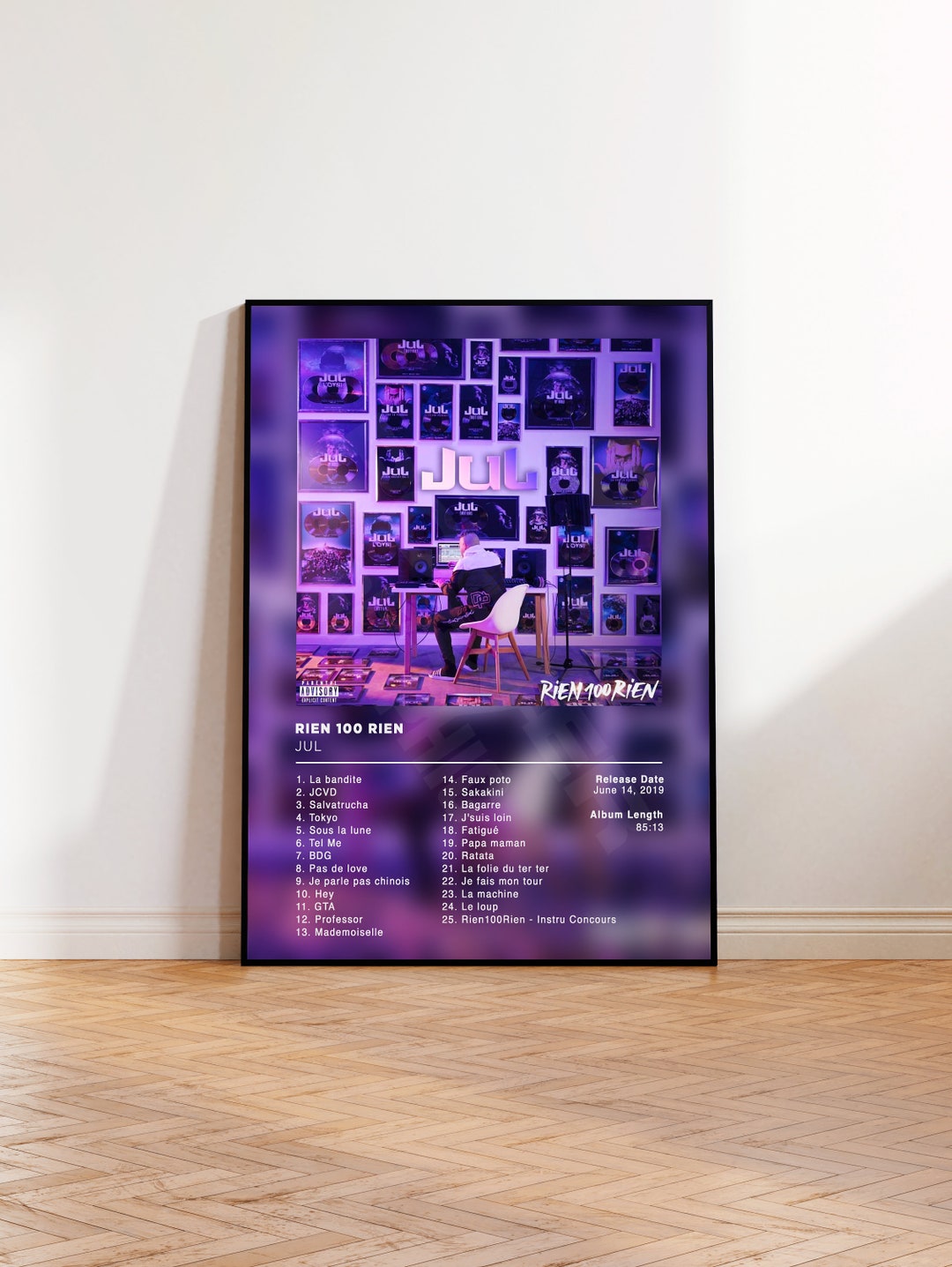 Album Poster Rien 100 Rien de Jul, rap posters, album cover, album wall ...