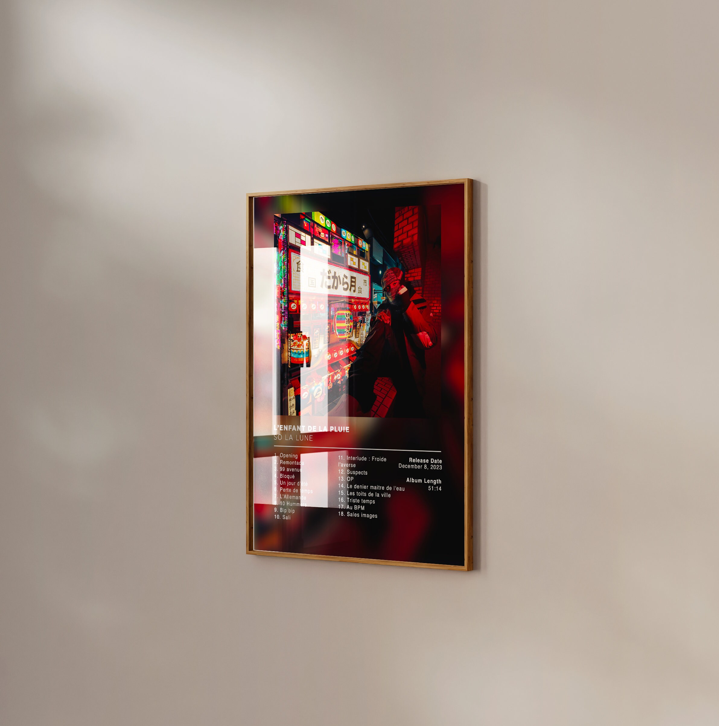 Album Poster the Child of the Rain by so La Lune, Rap Posters, Album ...
