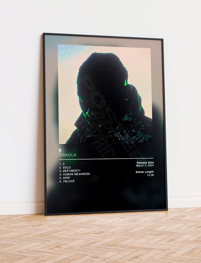 Album Poster X by Tiakola, Rap Posters, Album Cover, Album Wall Art ...