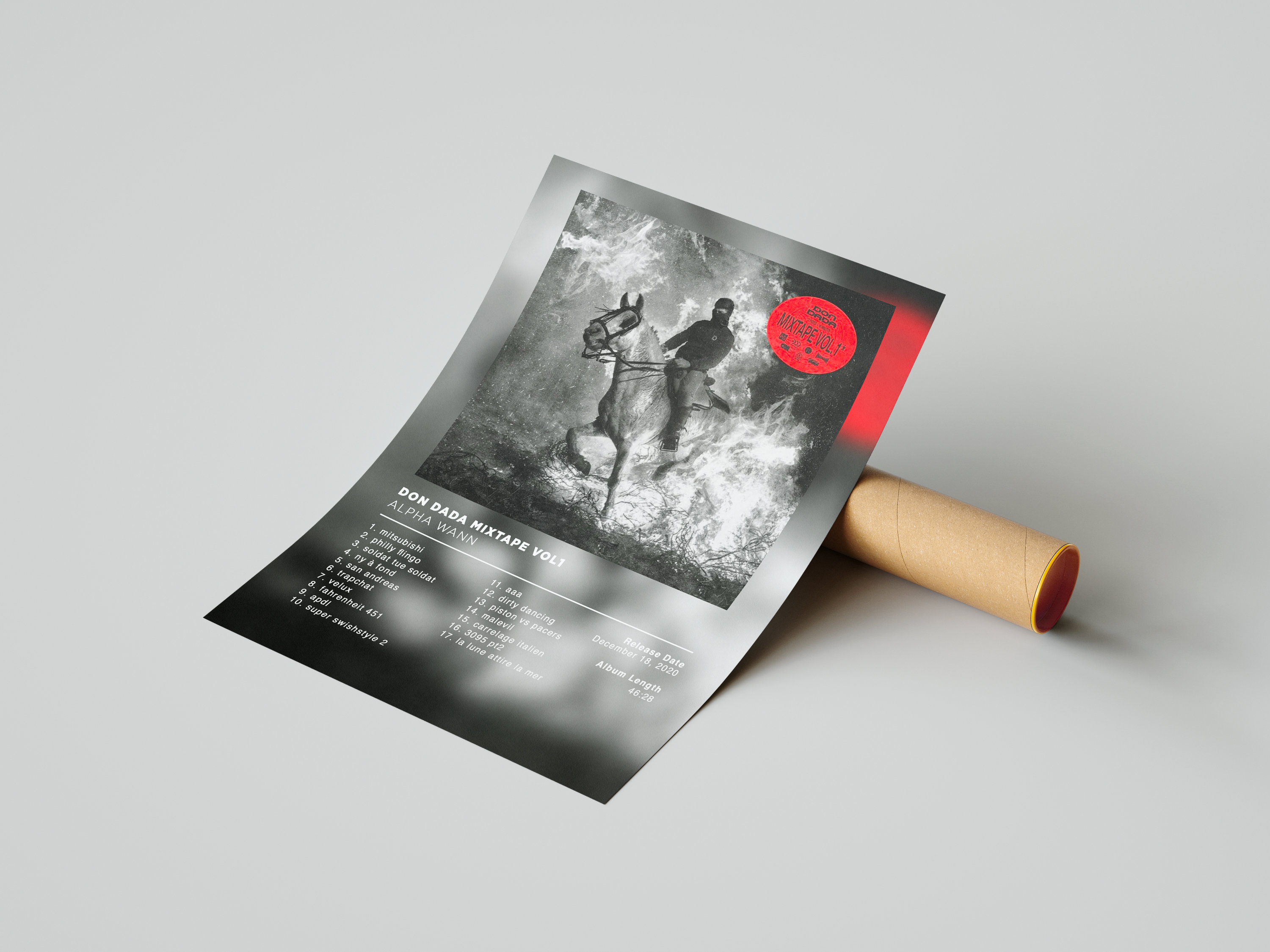 Album Poster Dondada Mixtape Vol 1 by Alpha Wann, Rap Posters, Album ...