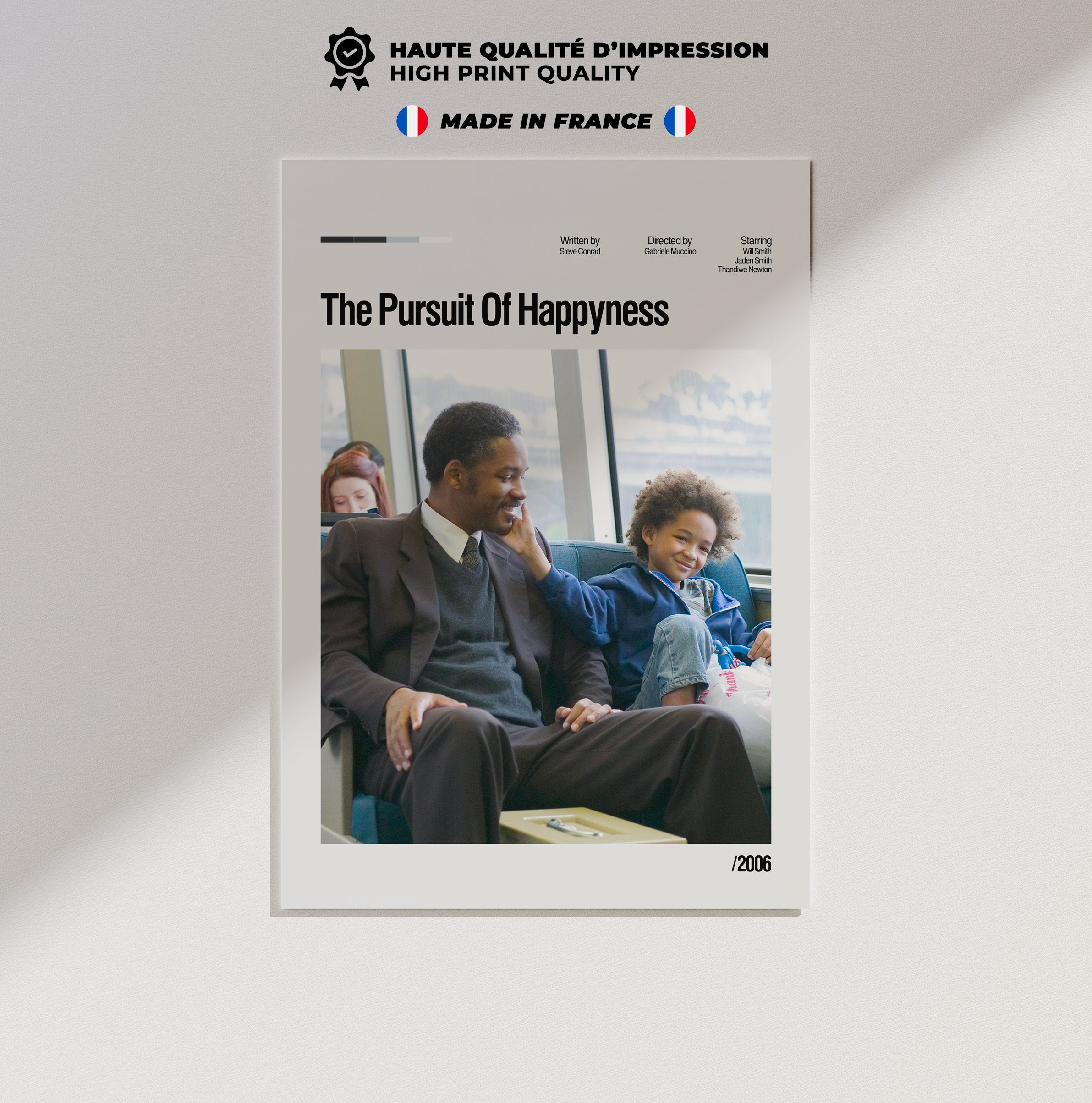 The Pursuit of Happyness Film Poster Minimalist Movie Poster - Etsy