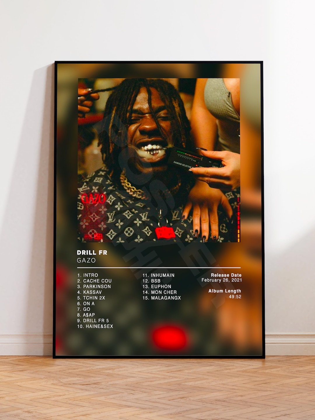 Album Poster DRILL FR by Gazo, Rap Posters, Album Cover, Album Wall Art ...