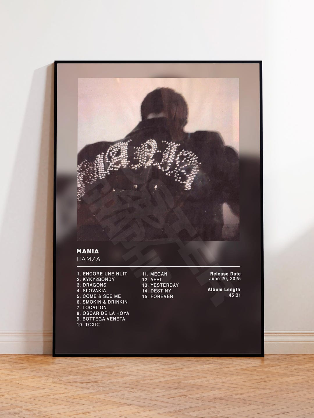 Album Poster Mania by Hamza, Rap Posters, Album Cover, Album Wall Art ...