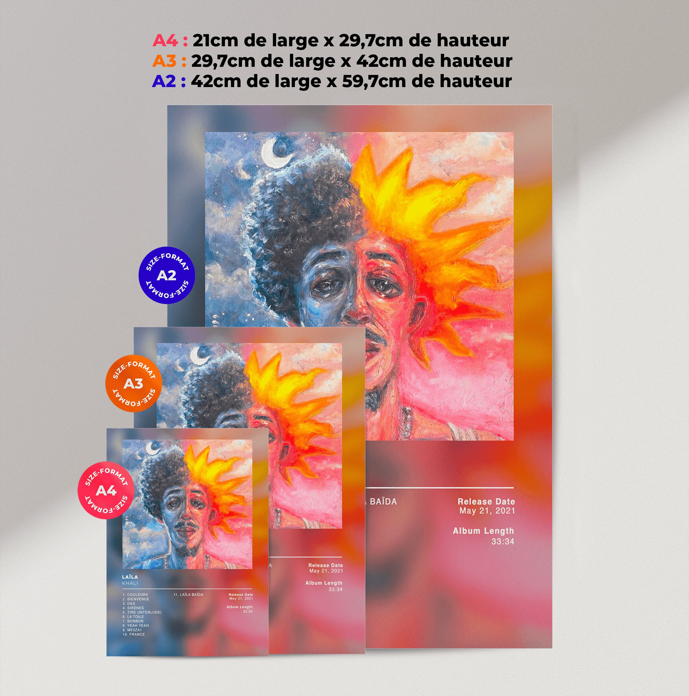 Album Poster Laila by Khali Rap Posters Album Cover Album - Etsy