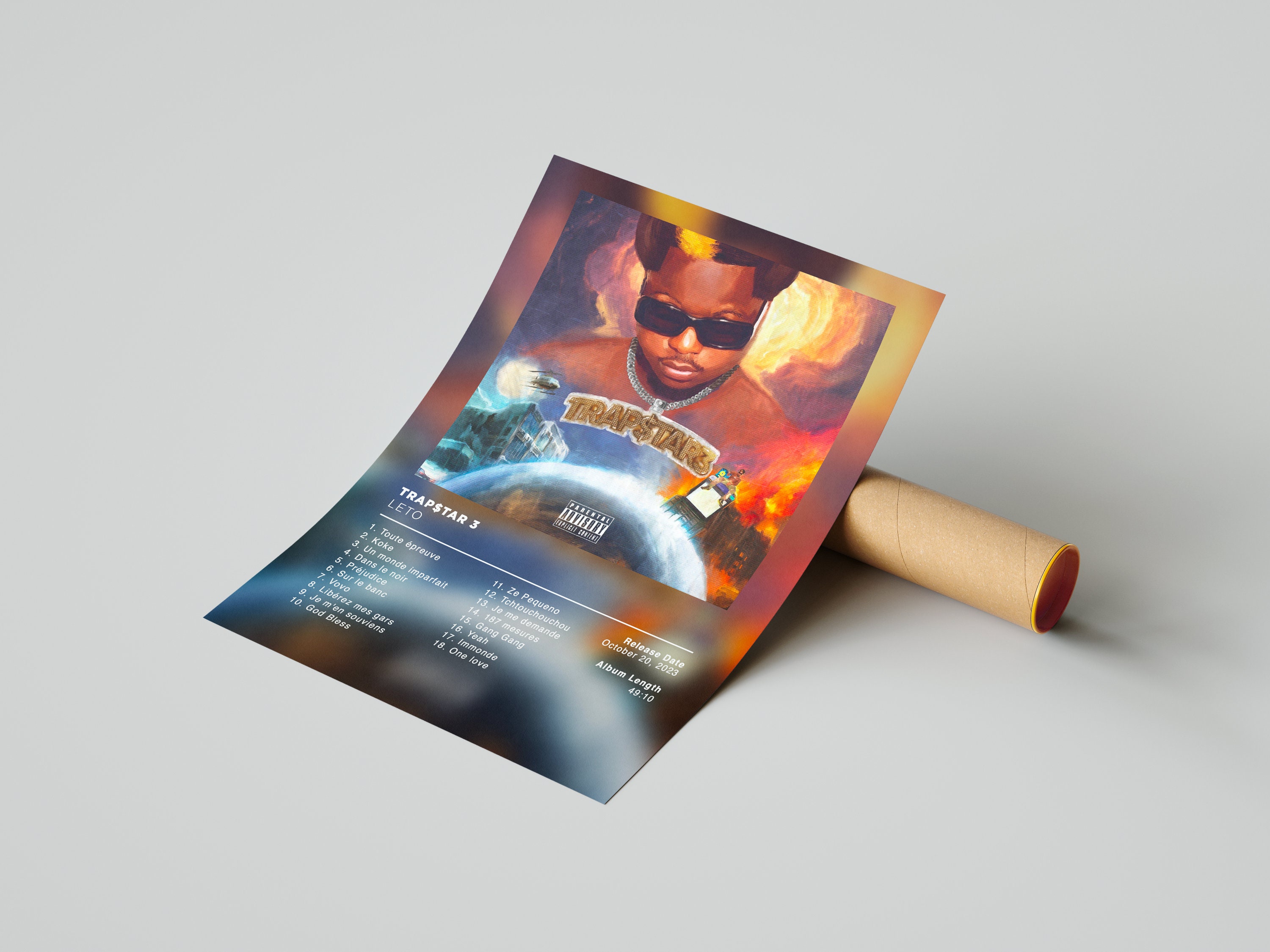 Album Poster TRAPSTAR 3 by Leto Rap Posters Album Cover - Etsy