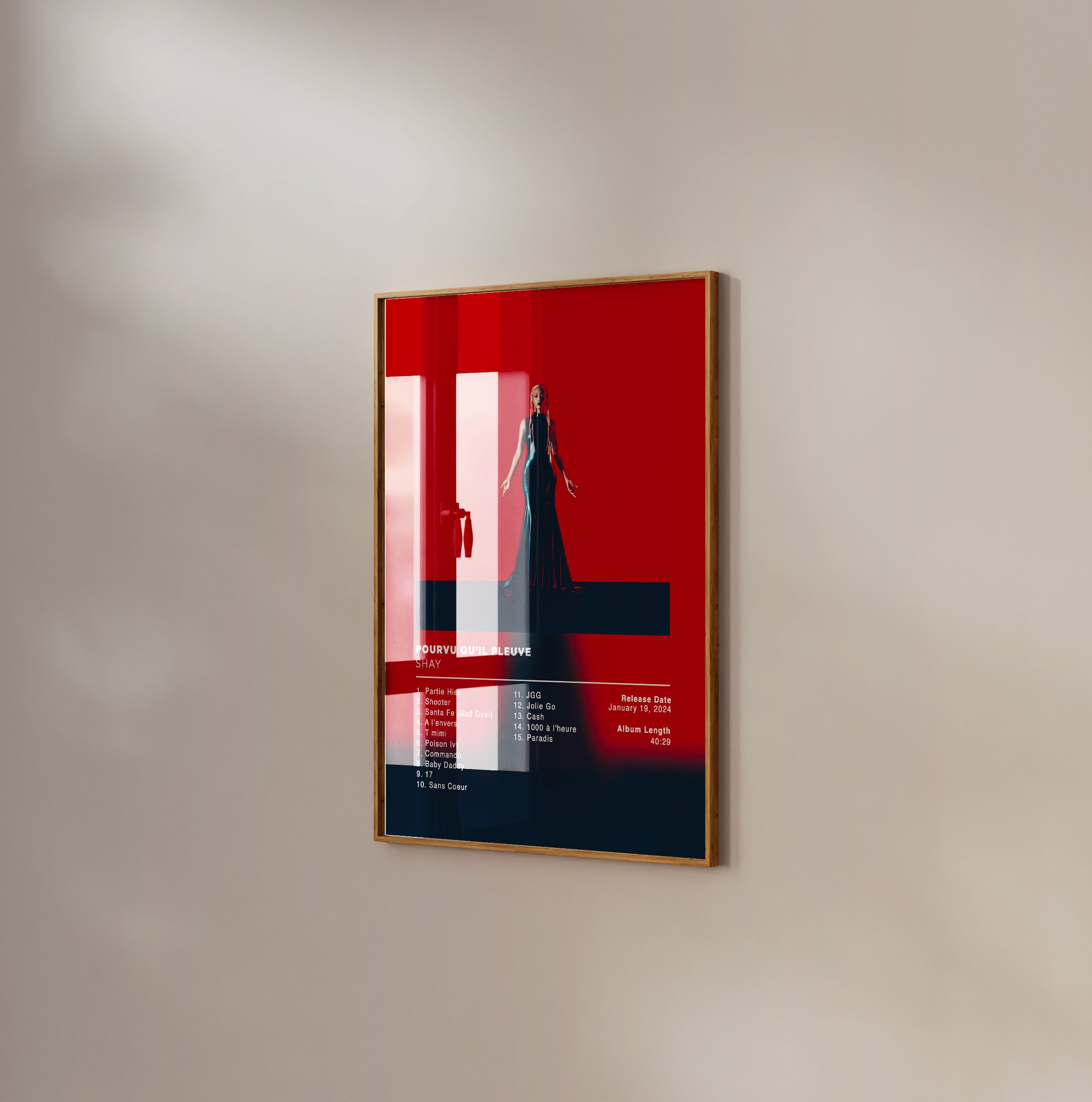 Album Poster Pourvu Qu'il Pleuve by Shay, Rap Posters, Album Cover ...