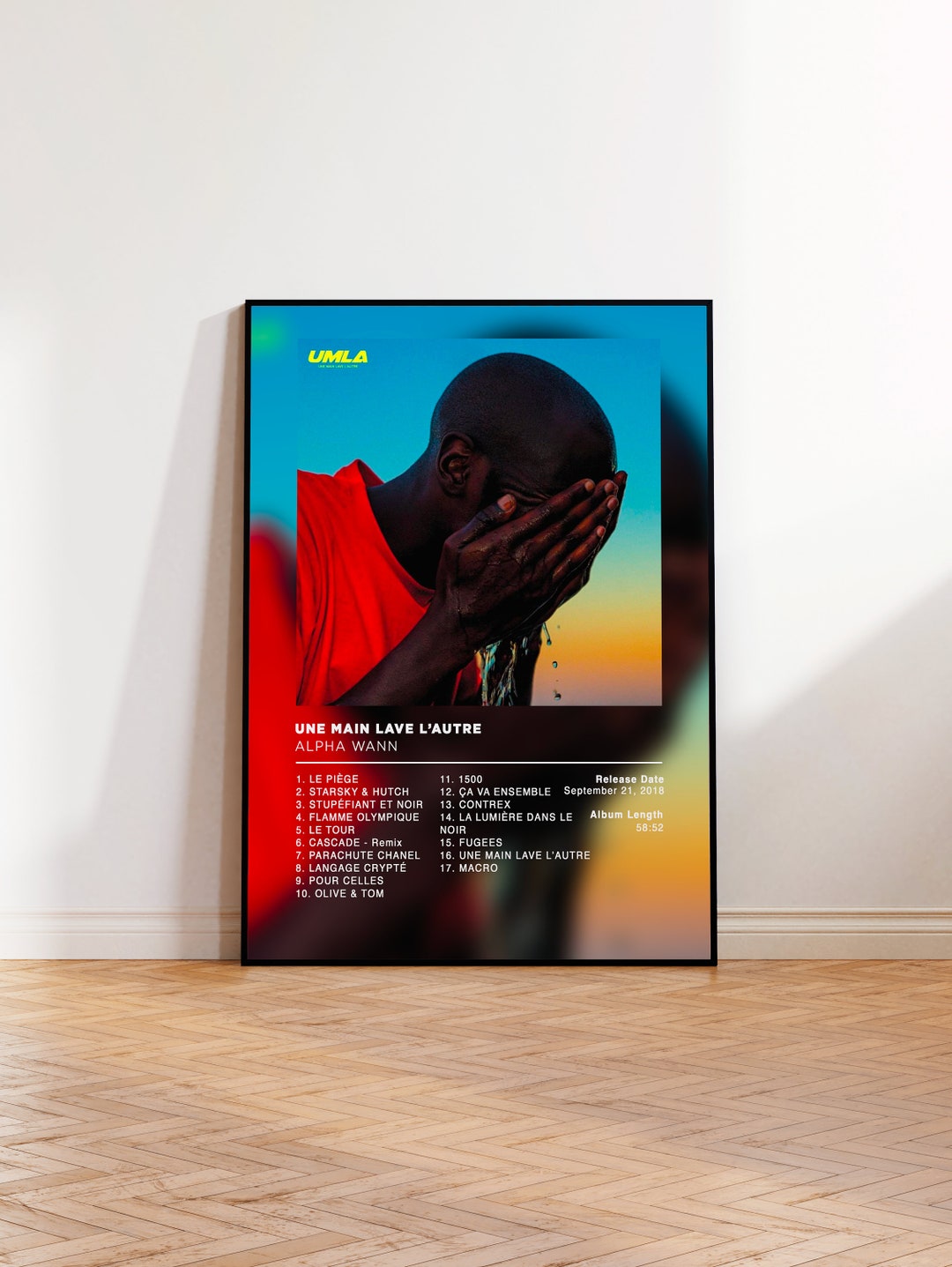 Album Poster UMLA d’Alpha Wann, rap posters, album cover, album wall ...