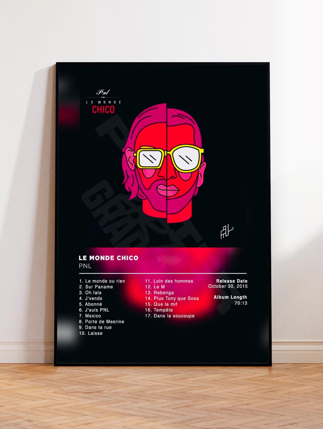 Album Poster Le Monde Chico De PNL, Rap Posters, Album Cover, Album ...