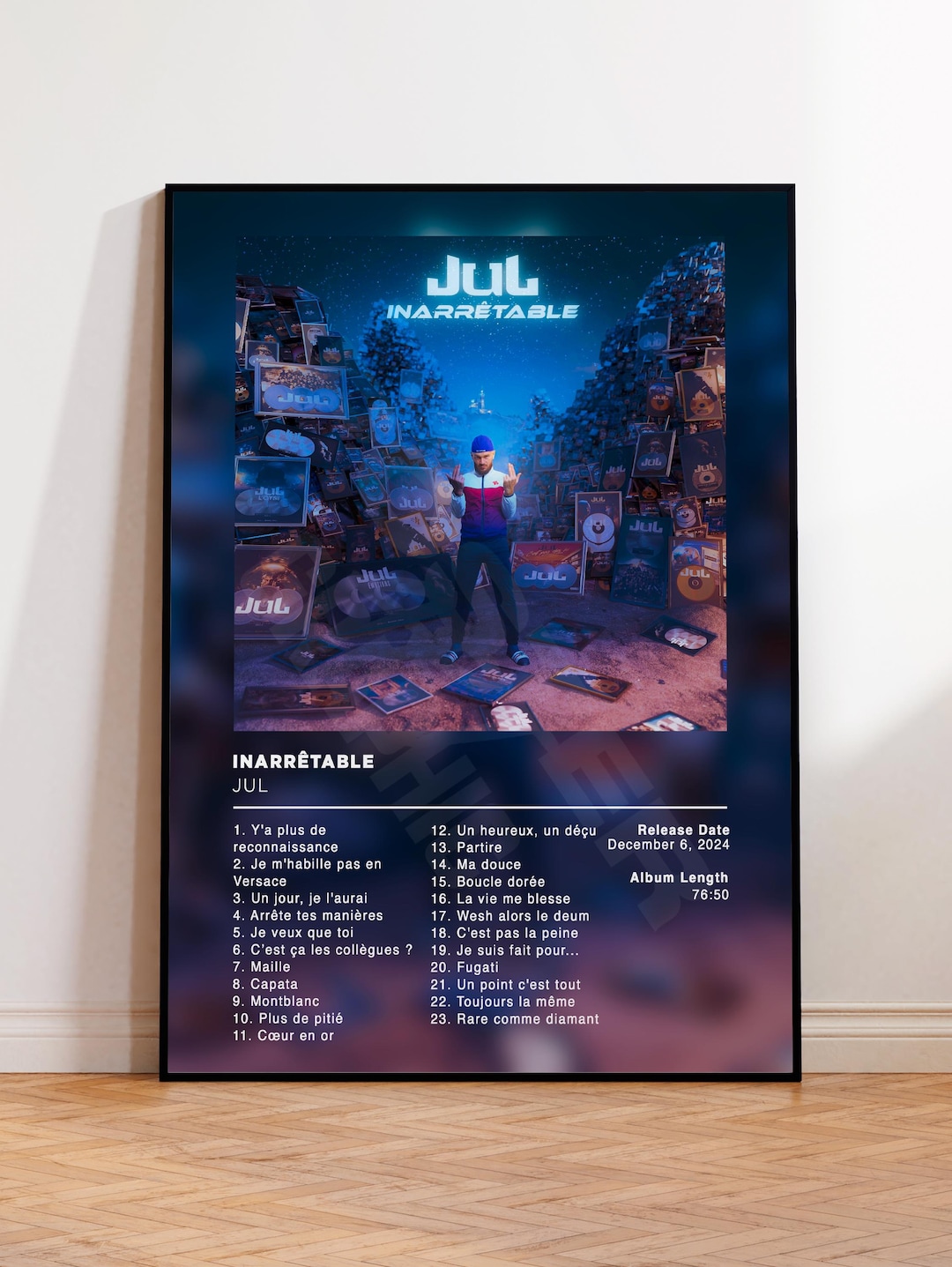 Album Poster Unstoppable by Jul, Rap Posters, Album Cover, Album Wall ...