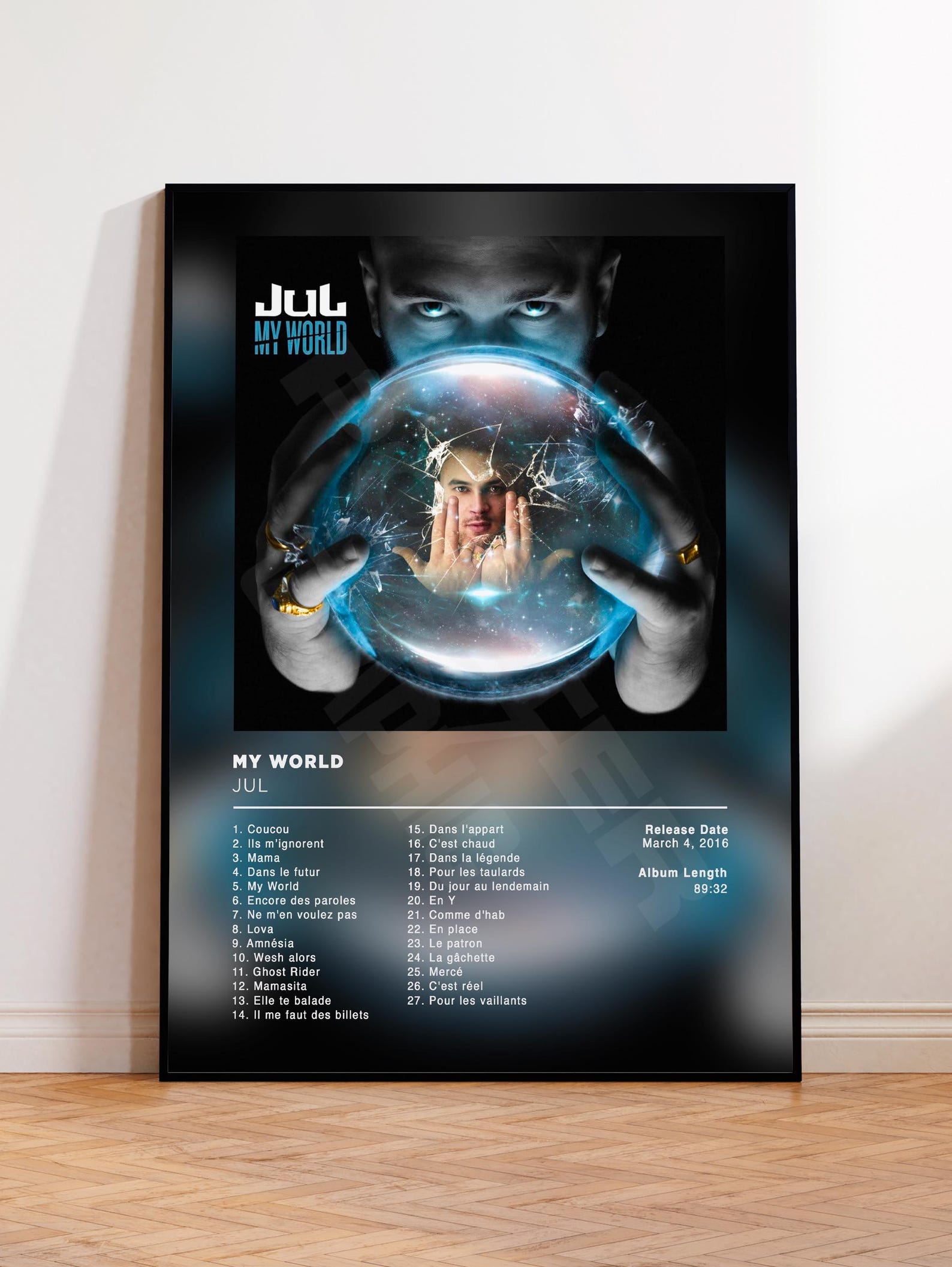 Album Poster My World de Jul, rap posters, album cover, album wall art ...
