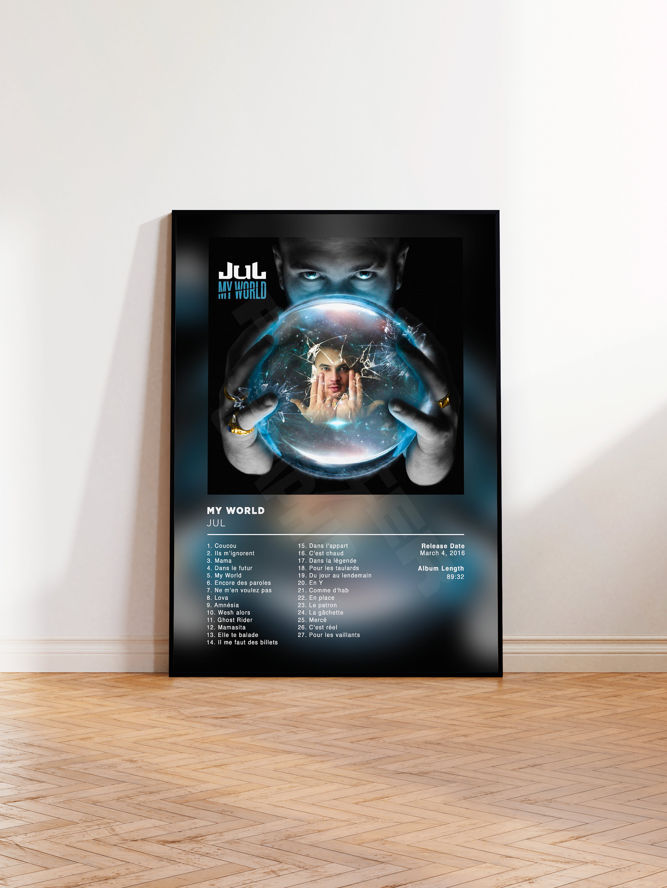 Album Poster My World de Jul, rap posters, album cover, album wall art ...