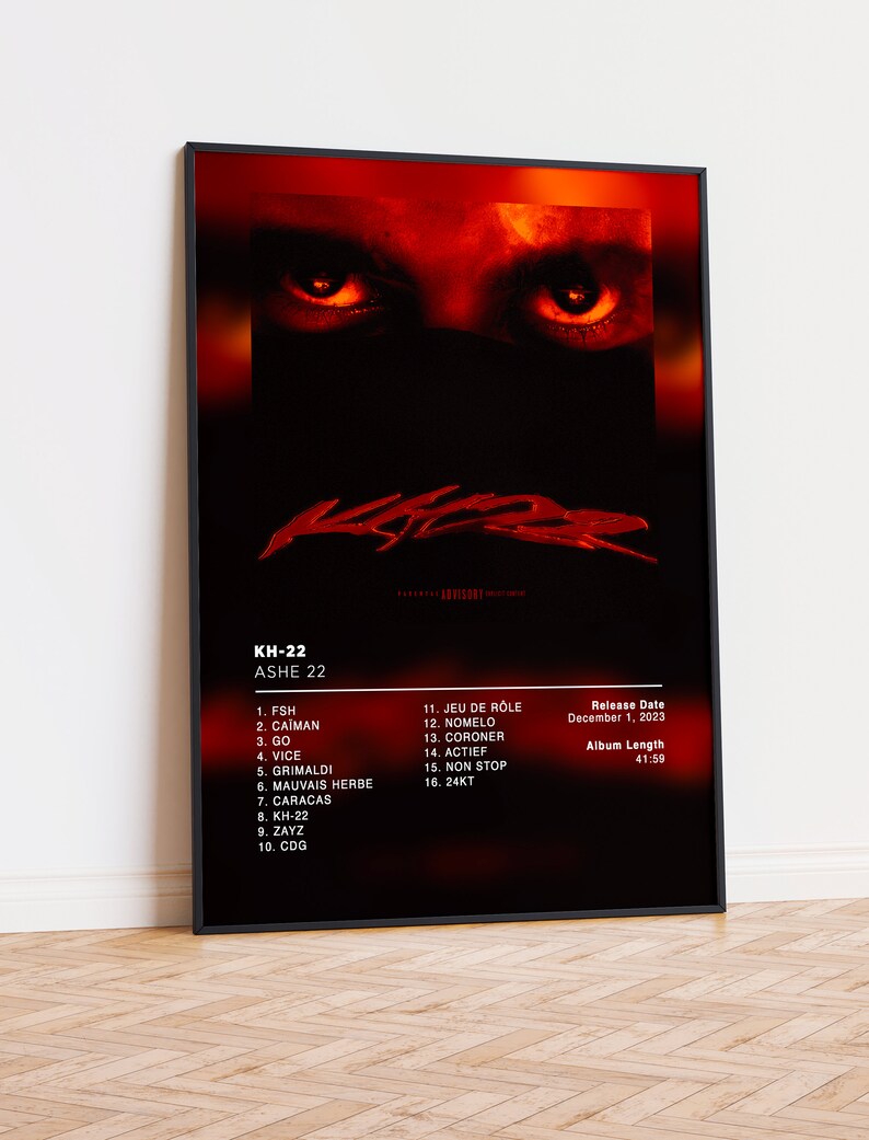 Album Poster KH-22 de Ashe 22, rap posters, album cover, album wall art ...