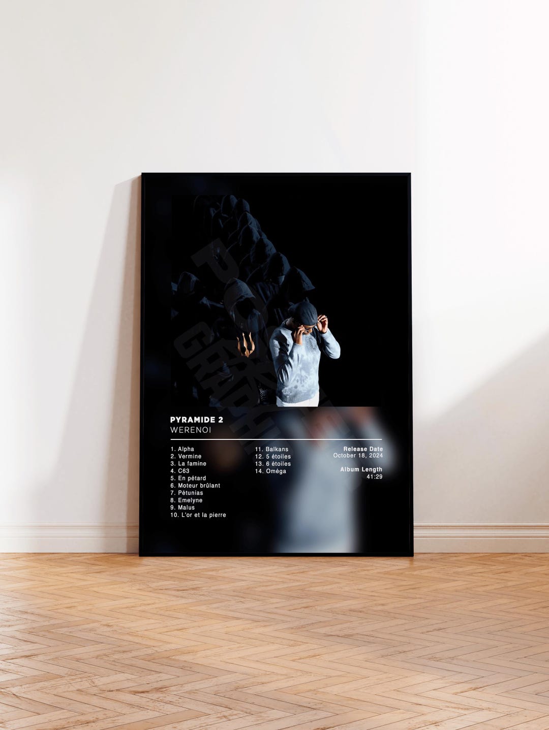 Album Poster Pyramide 2 de Werenoi, rap posters, album cover, album ...