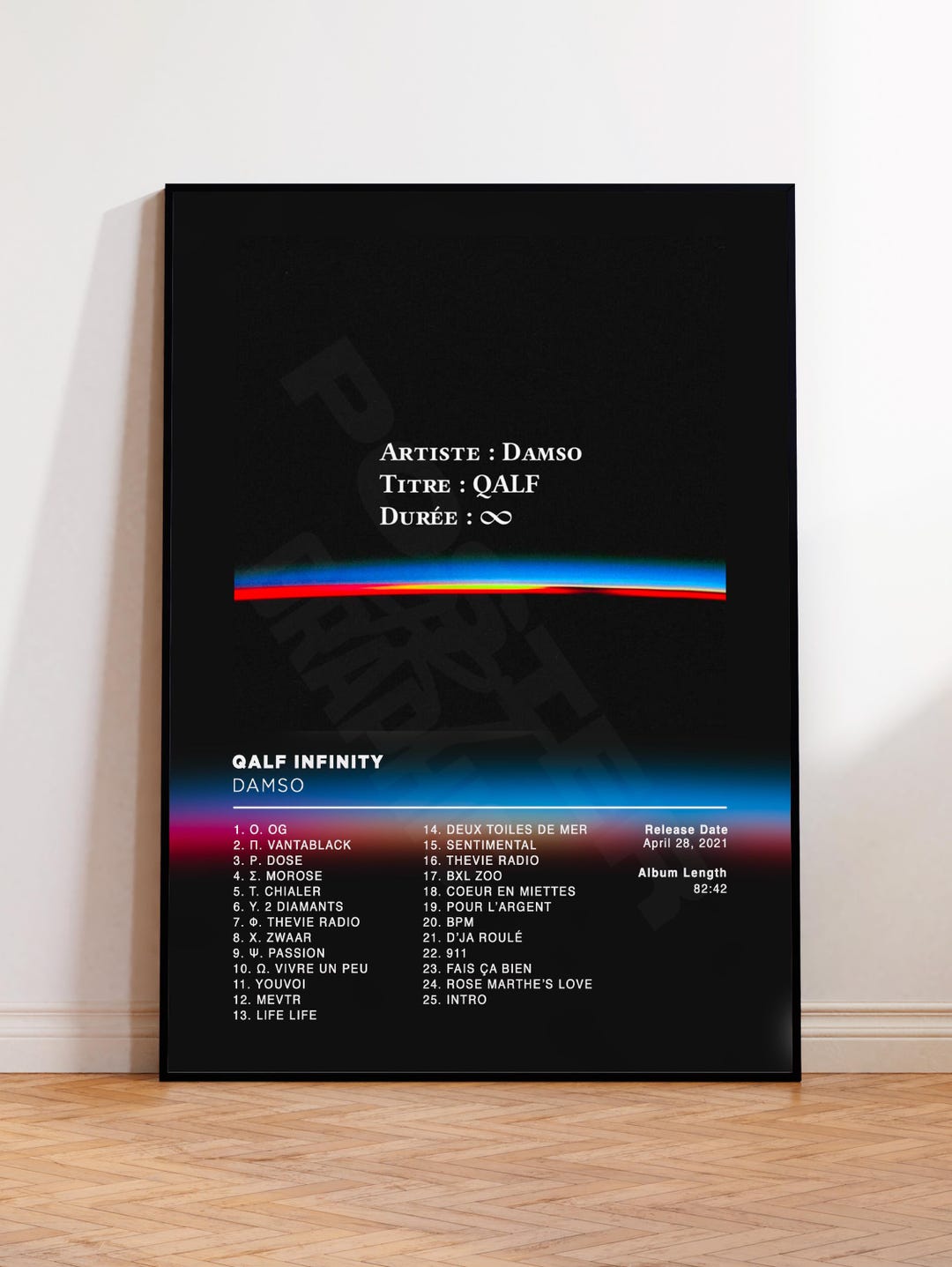 Album Poster QALF Infinity by Damso, Rap Posters, Album Cover, Album ...