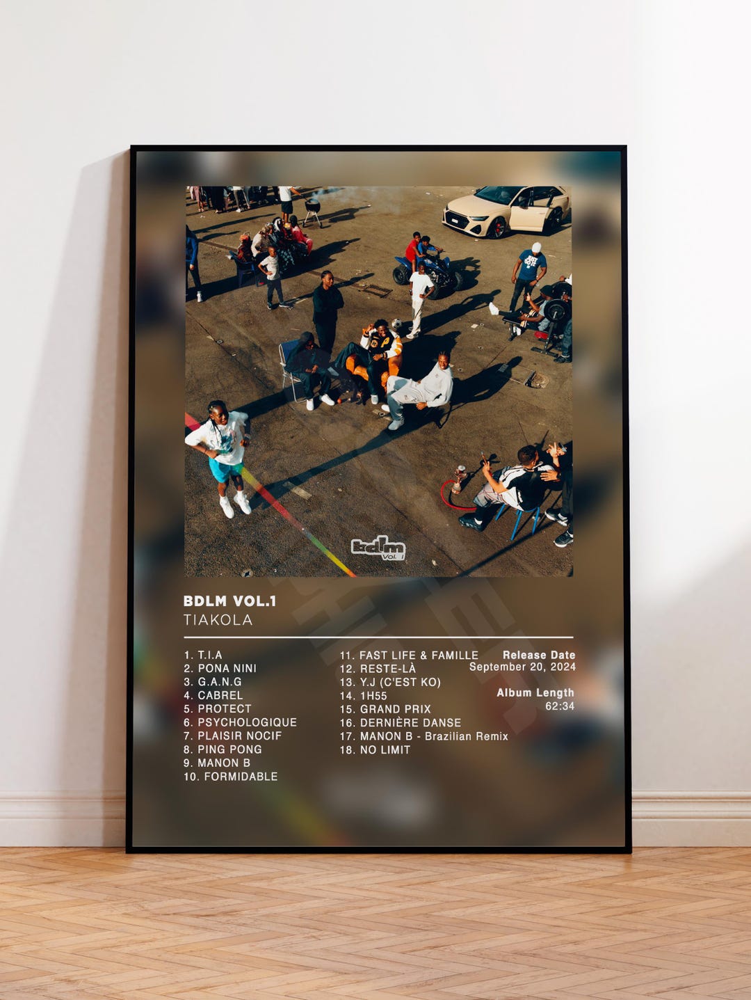 Album Poster BDLM Vol.1 by Tiakola, Rap Posters, Album Cover, Album ...