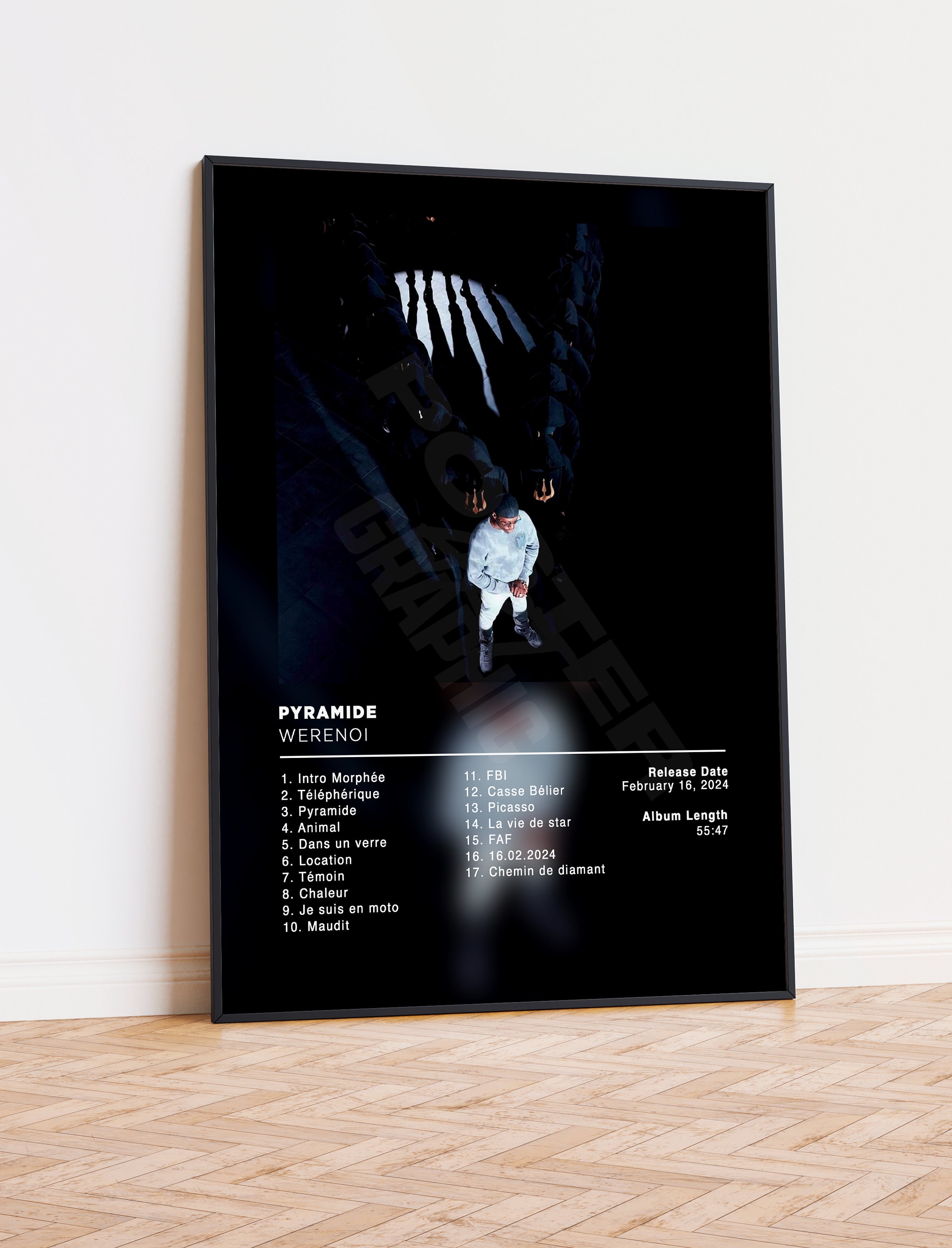 Album Poster Pyramid of Werenoi, Rap Posters, Album Cover, Album Wall ...