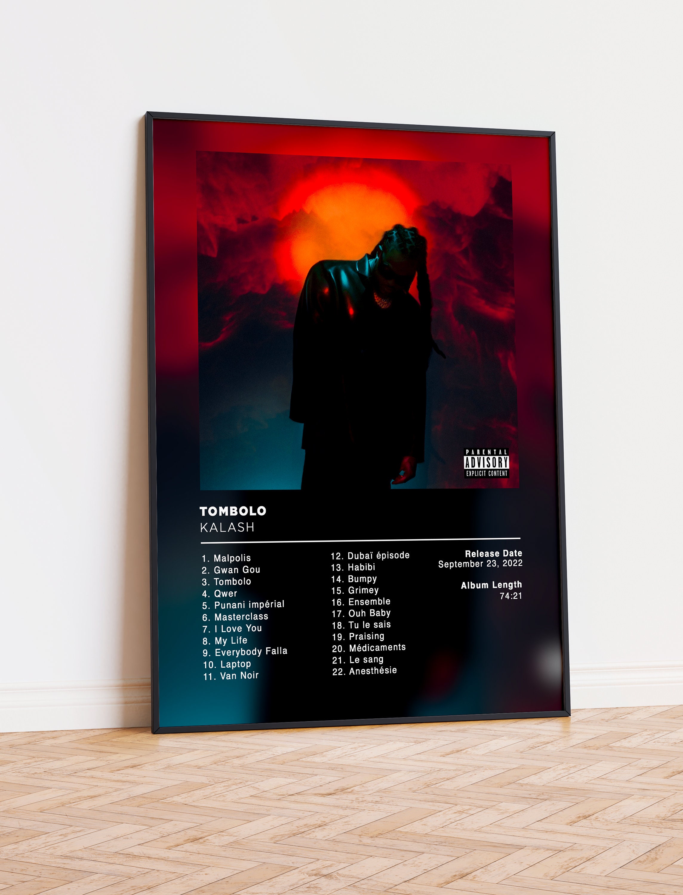 Album Poster Tombolo by Kalash, Rap Posters, Album Cover, Album Wall ...
