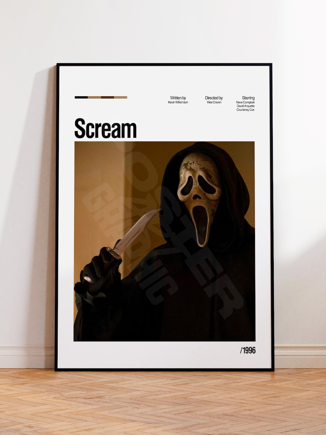 Scream Movie Poster, Minimalist Movie Poster, Custom Poster, Classic ...