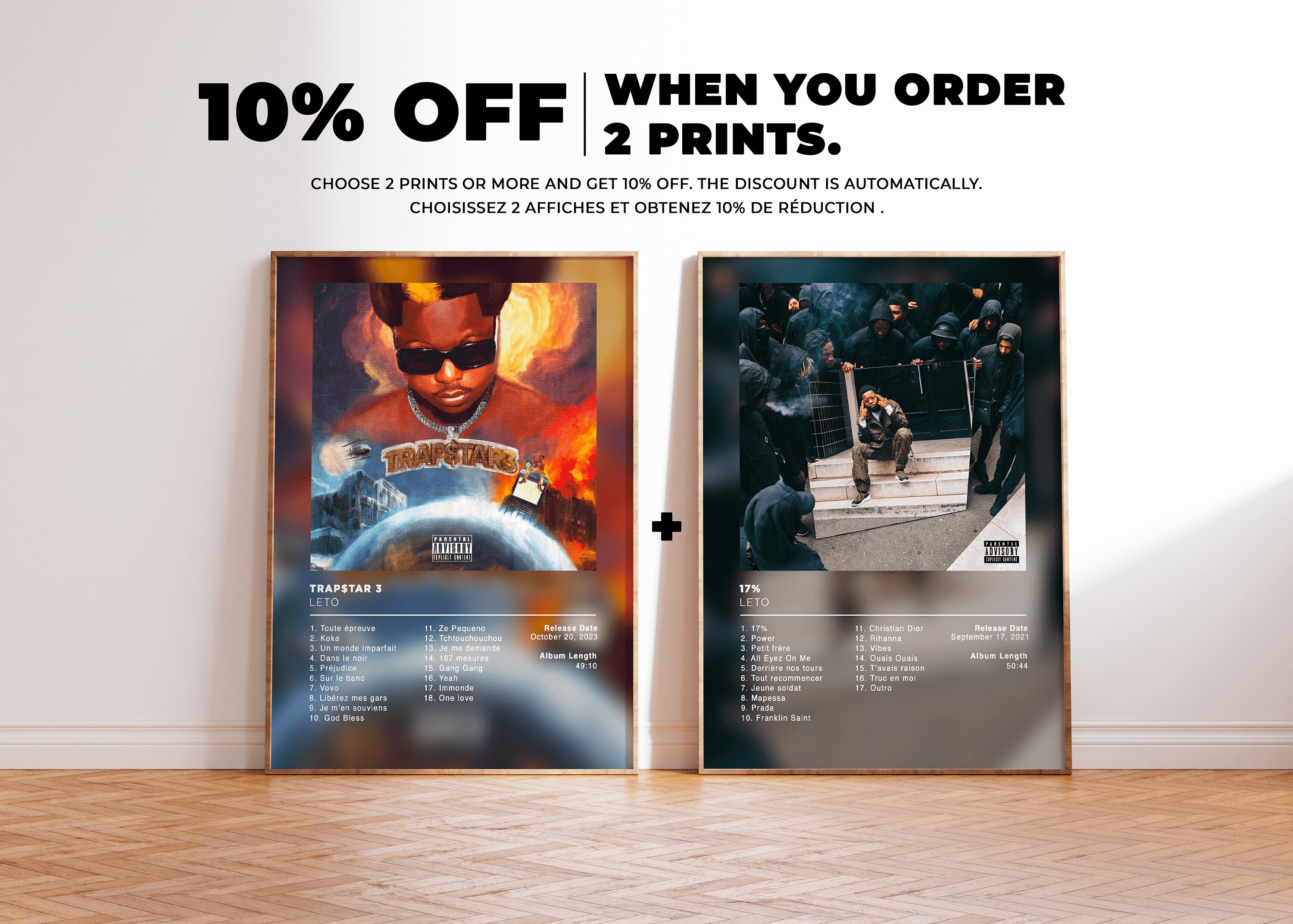 Album Poster TRAPSTAR 3 by Leto Rap Posters Album Cover - Etsy