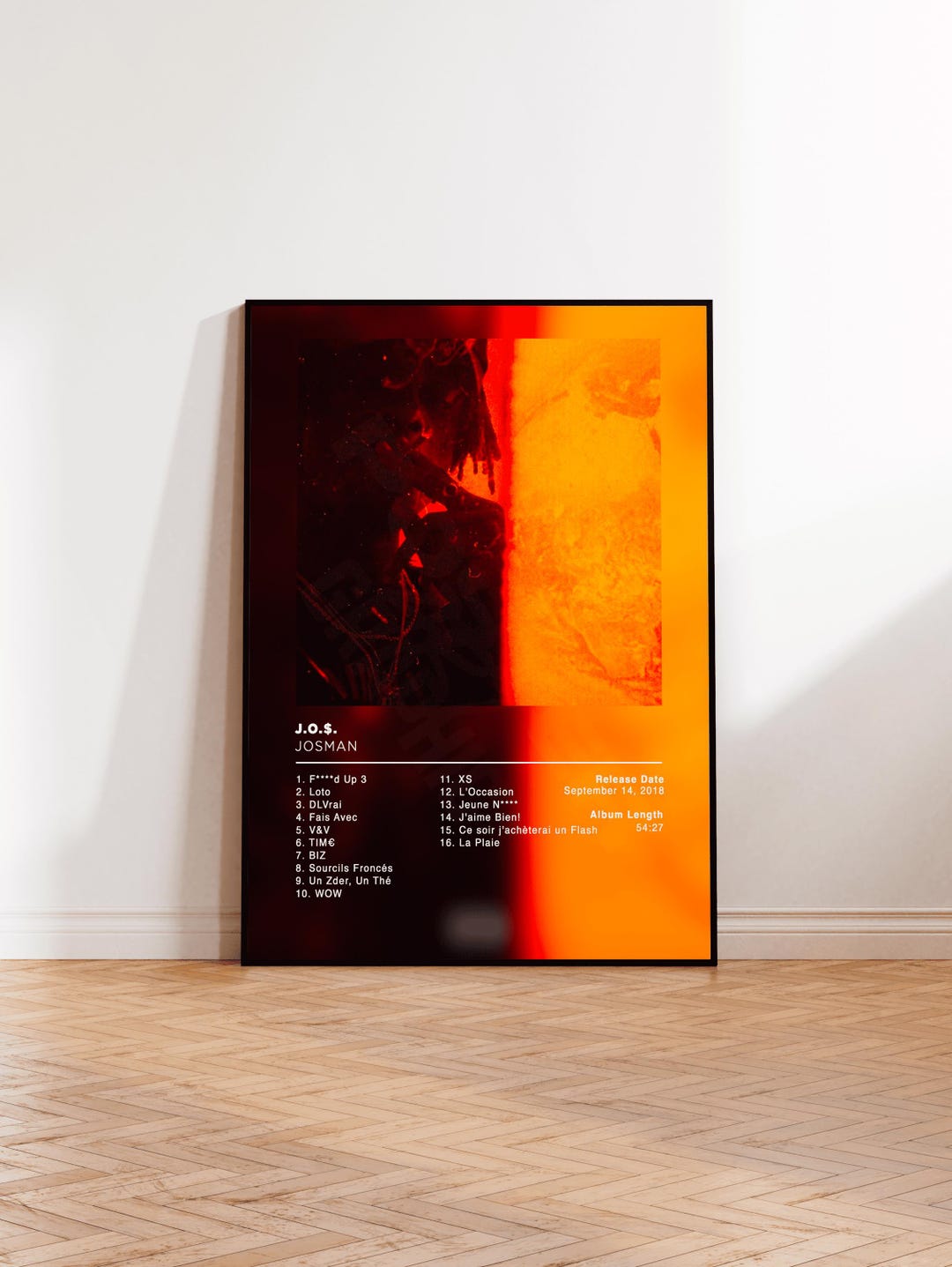 Album Poster J.O.S. by Josman, Rap Posters, Album Cover, Album Wall Art, Custom Album Poster ...