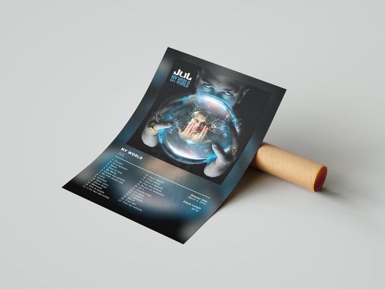 Album Poster My World de Jul, rap posters, album cover, album wall art ...