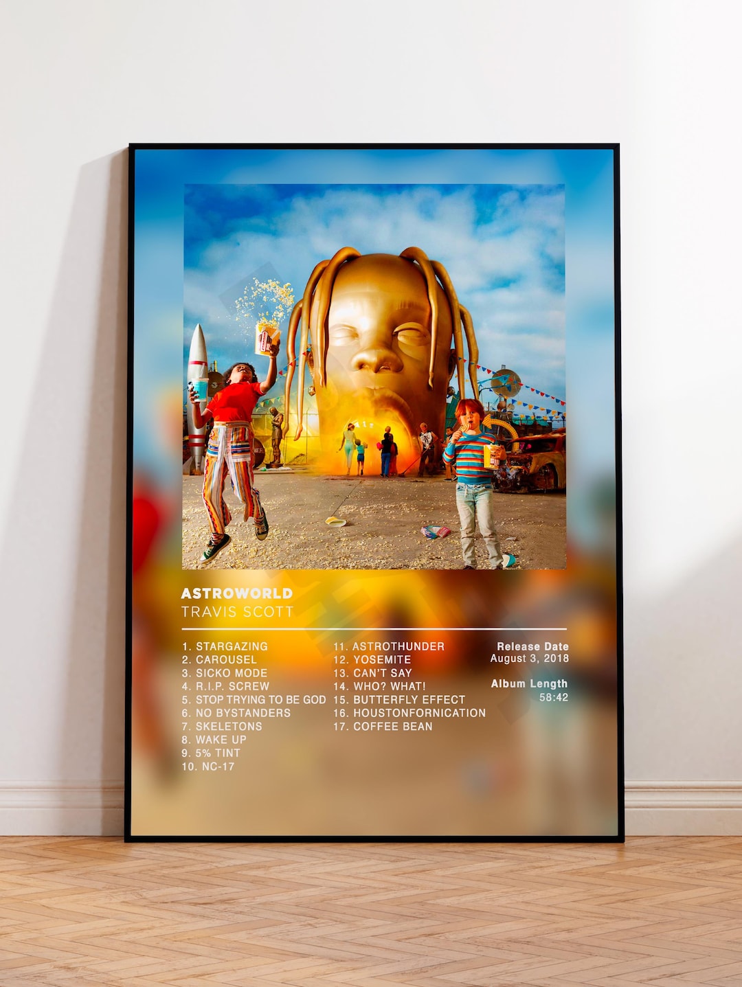 Album Poster Astroworld by Travis Scott, Rap Posters, Album Cover ...