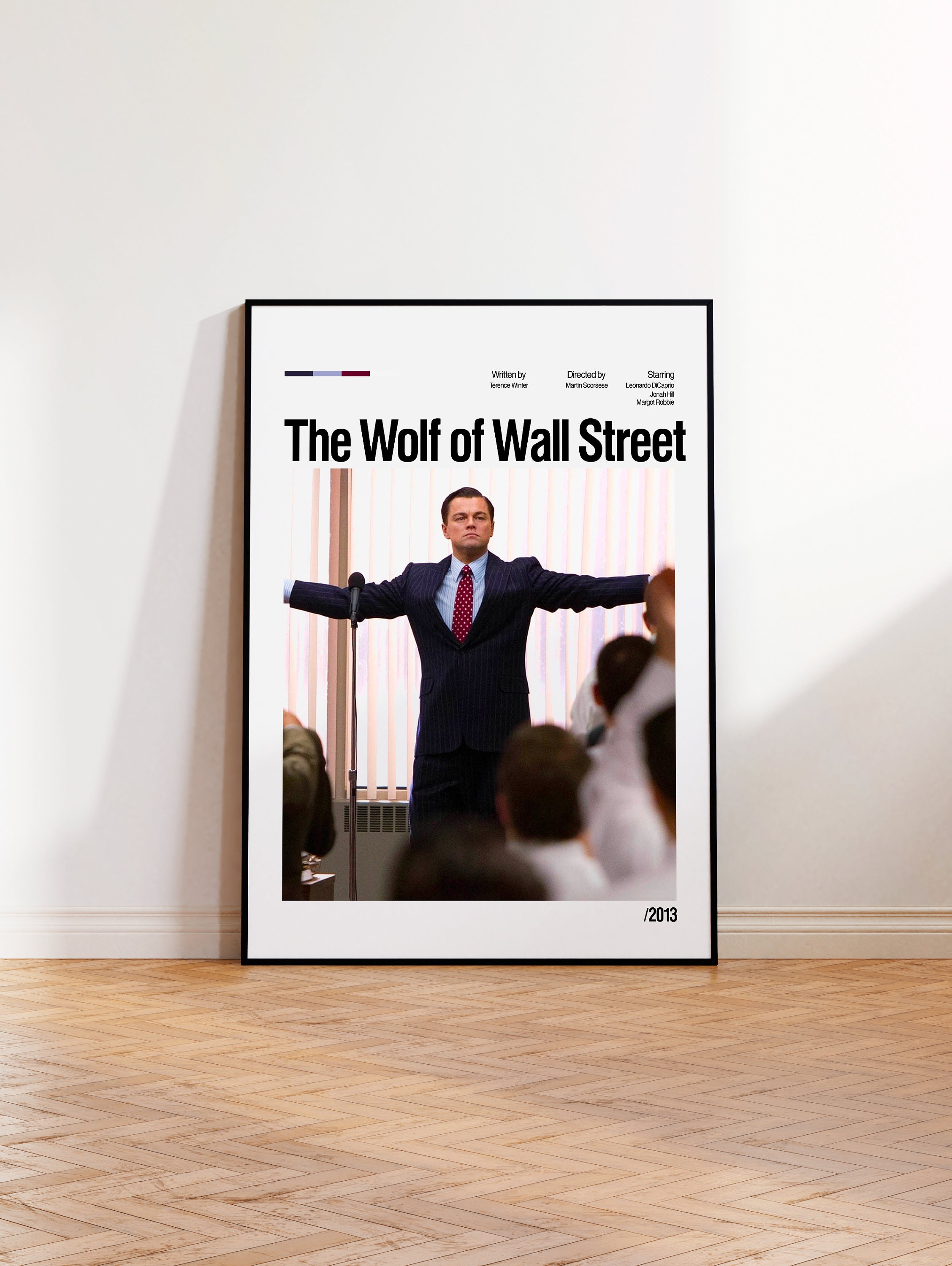 The Wolf of Wall Street Movie Poster, Minimalist Movie Poster, Custom ...