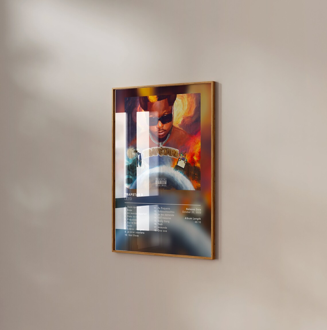 Album Poster TRAPSTAR 3 by Leto Rap Posters Album Cover - Etsy