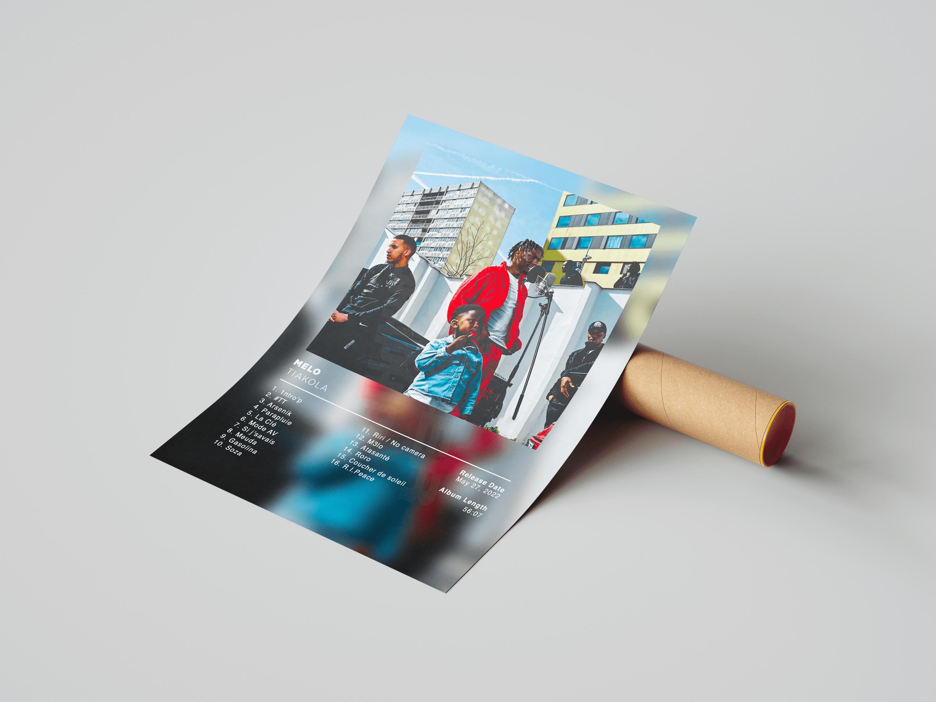 Album Poster Melo De Tiakola, Rap Posters, Album Cover, Album Wall Art ...