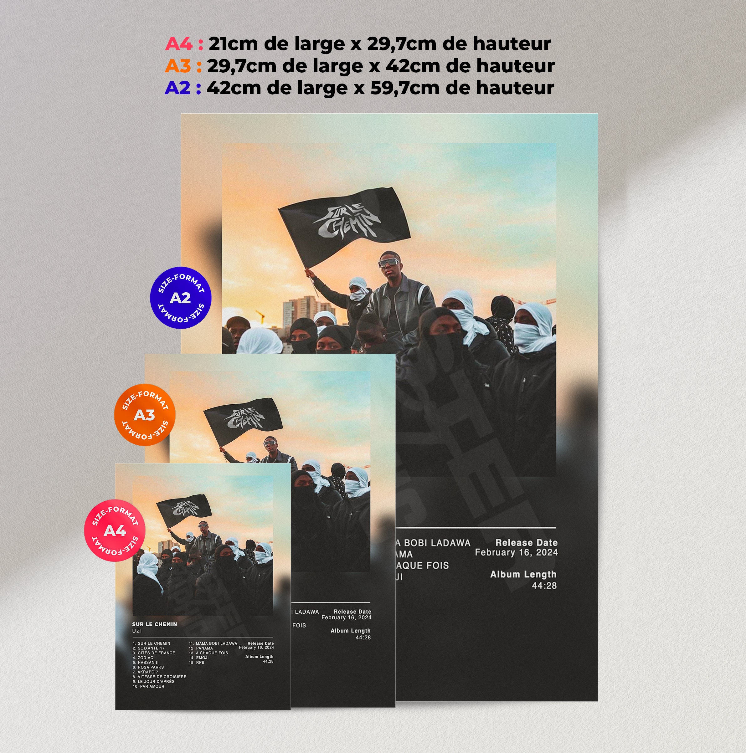 Album Poster Sur Le Chemin De Uzi, Rap Posters, Album Cover, Album Wall ...