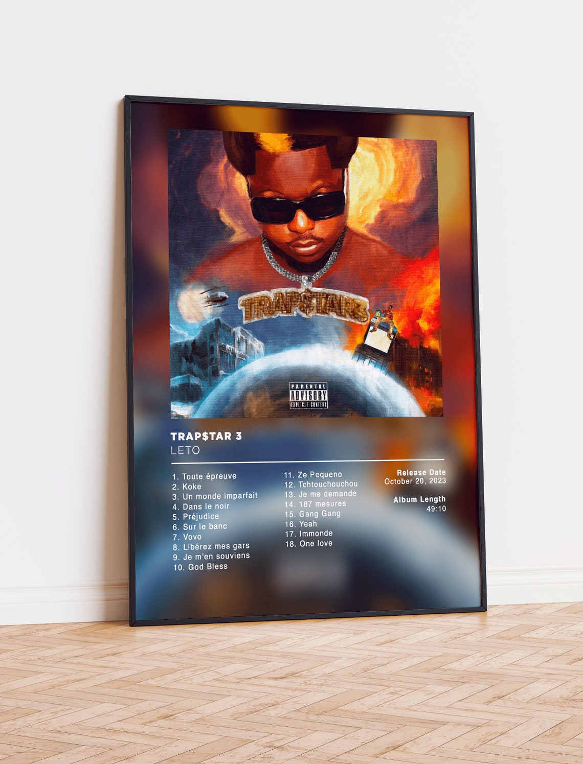 Album Poster TRAPSTAR 3 by Leto Rap Posters Album Cover - Etsy